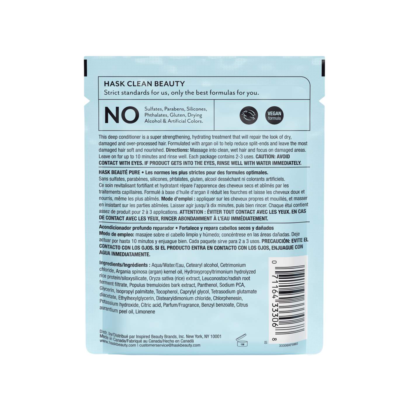 HASK Argan Oil Repairing Deep Conditioner - Shop Shampoo & conditioner ...