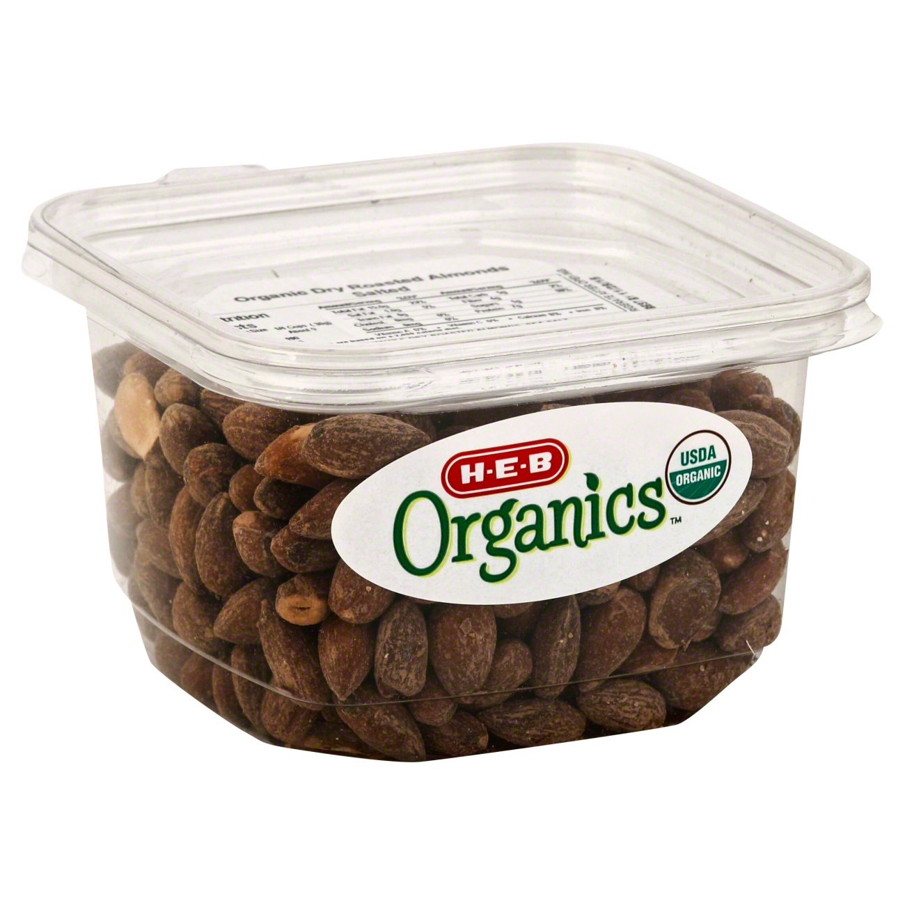 H-E-B Organics Salted Dry Roasted Almonds - Shop Nuts & seeds at H-E-B