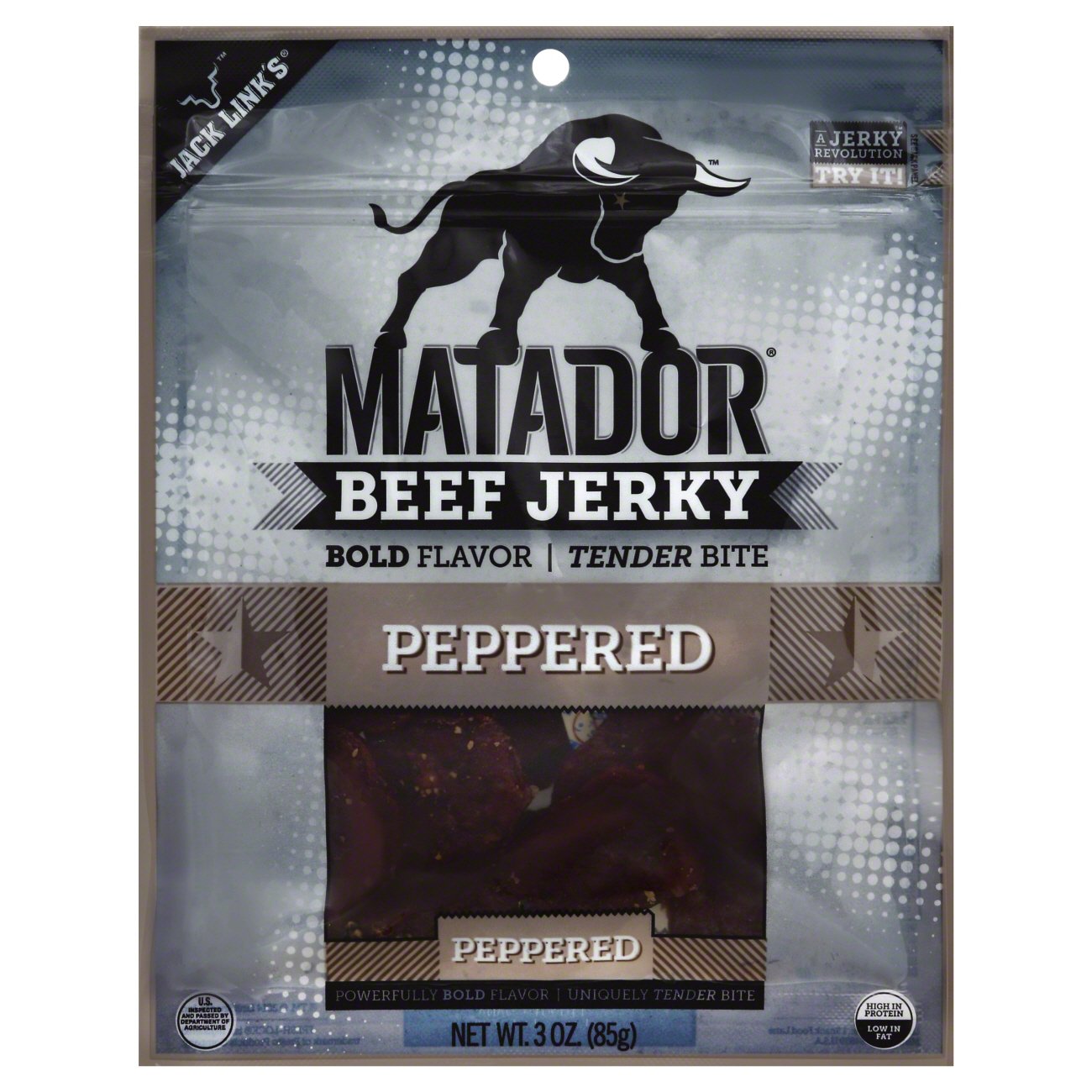 Matador Beef Jerky, Peppered - Shop Snacks & Candy at H-E-B