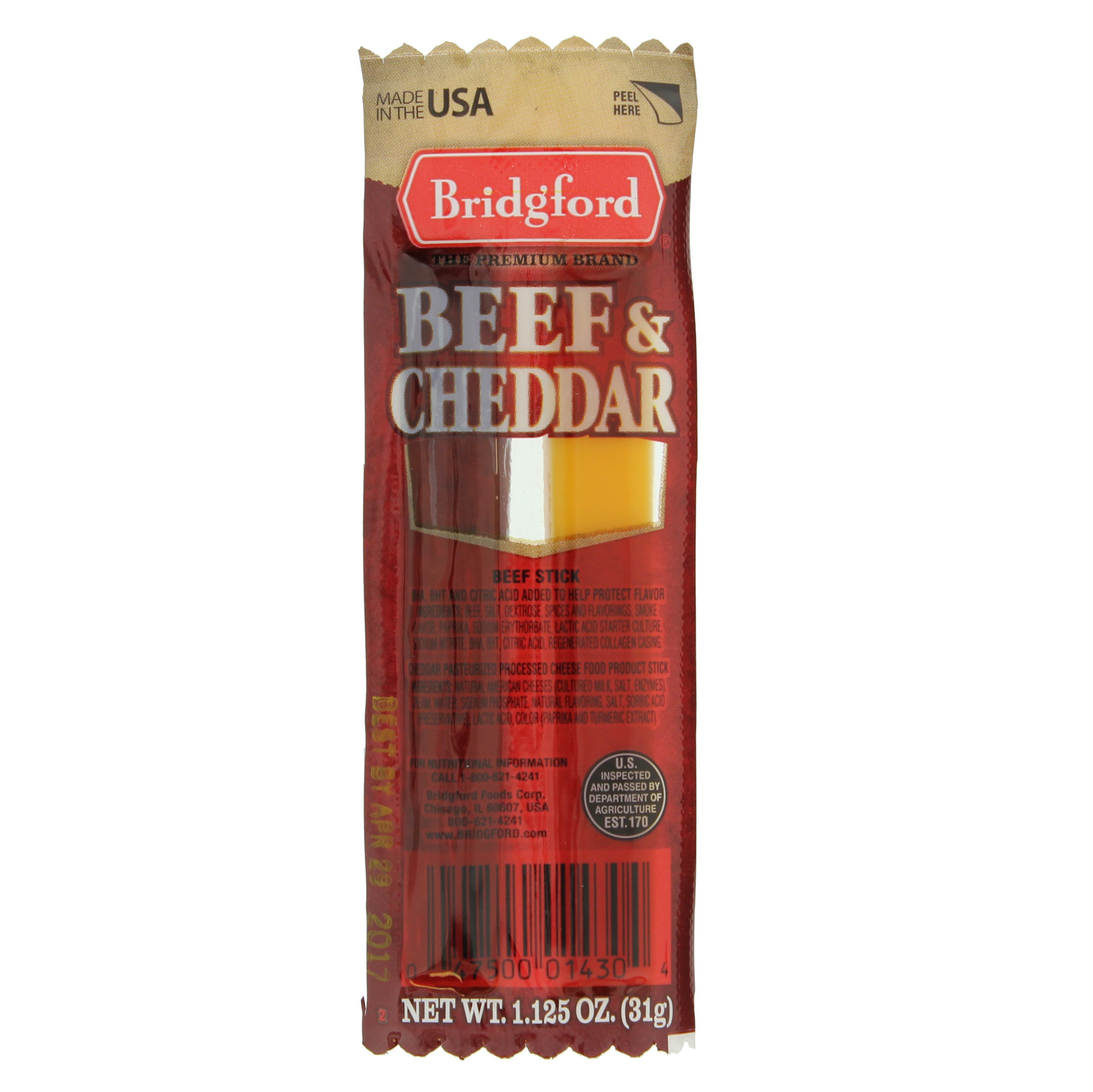 Bridgford Beef & Cheddar Sticks - Shop Snacks & Candy at H-E-B