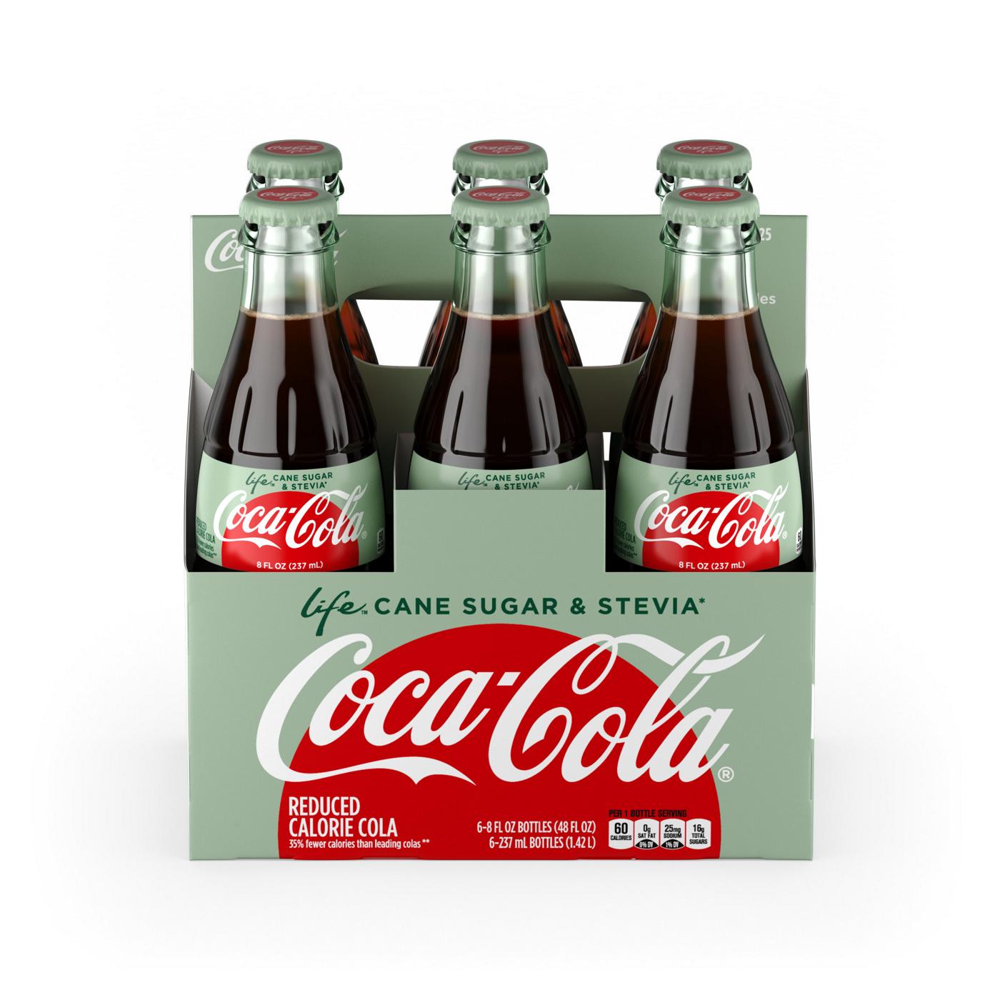 Coca-Cola Coke Life Soda 8 oz Glass Bottles - Shop Soda at H-E-B