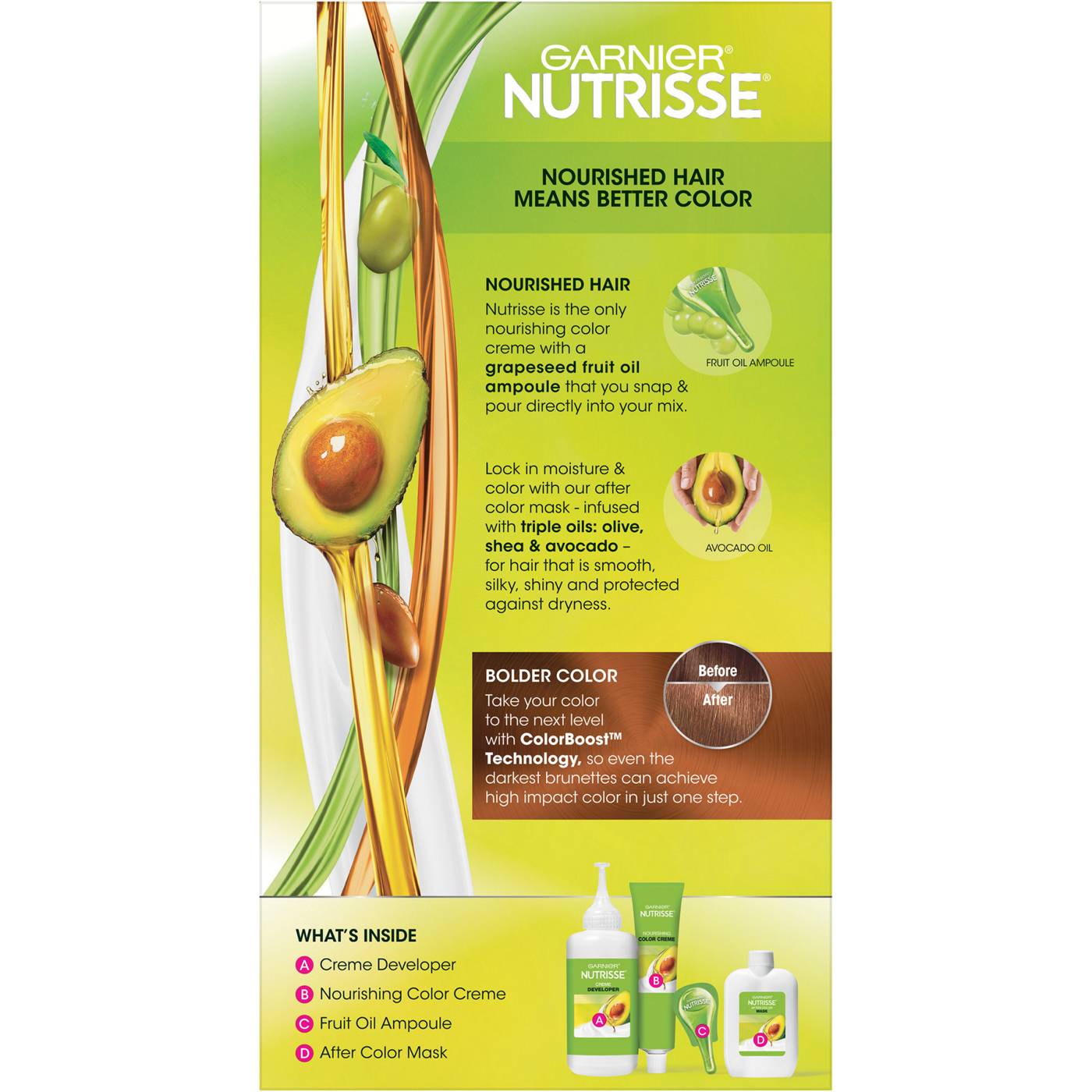 Garnier Nutrisse Ultra Color Nourishing Bold Permanent Hair Color Creme ...