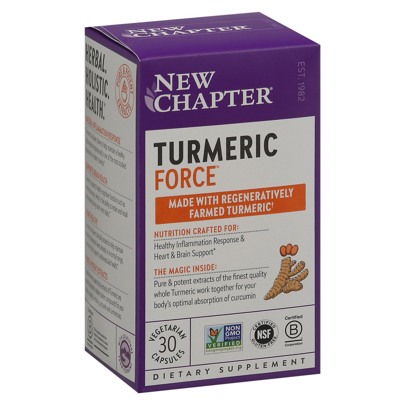 New Chapter Turmeric Force Liquid V Caps - Shop Vitamins & Supplements ...