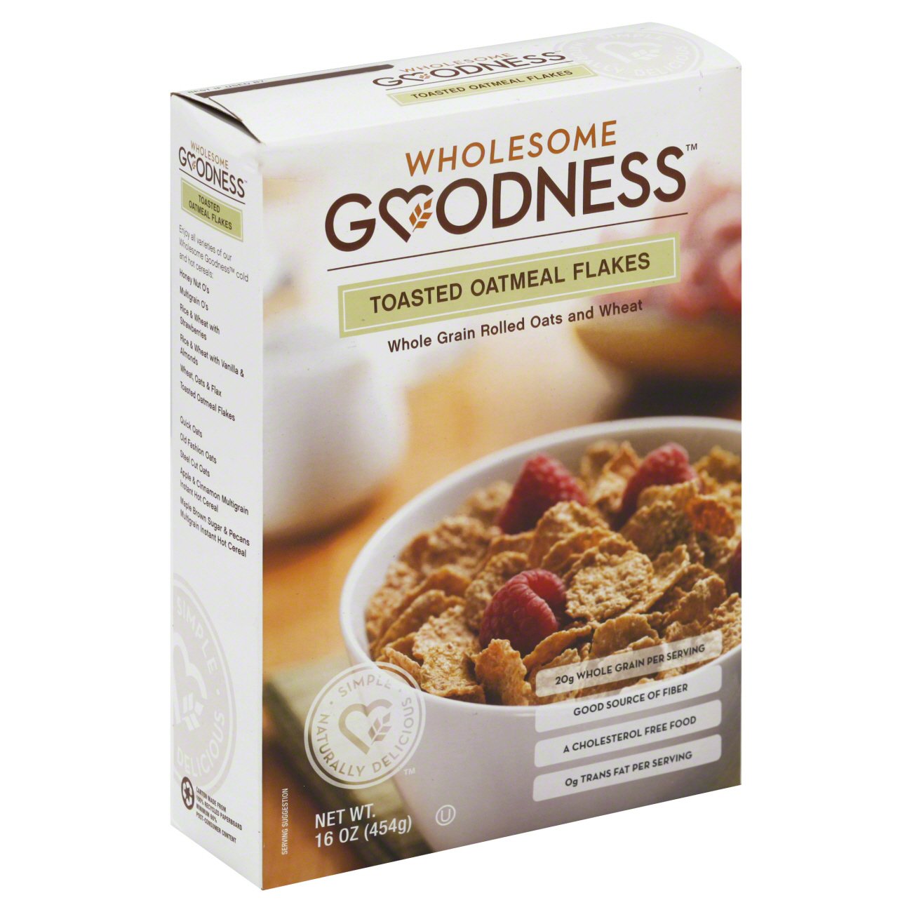 Wholesome Goodness Toasted Oatmeal Crunch Flake Cereal - Shop Snacks ...