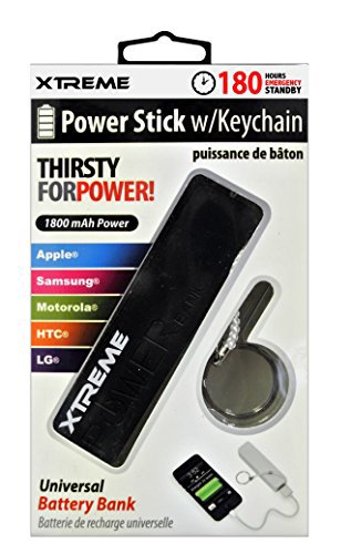 Xtreme Universal Power Stick with Keychain 1800 MAH, Black - Shop Phone ...