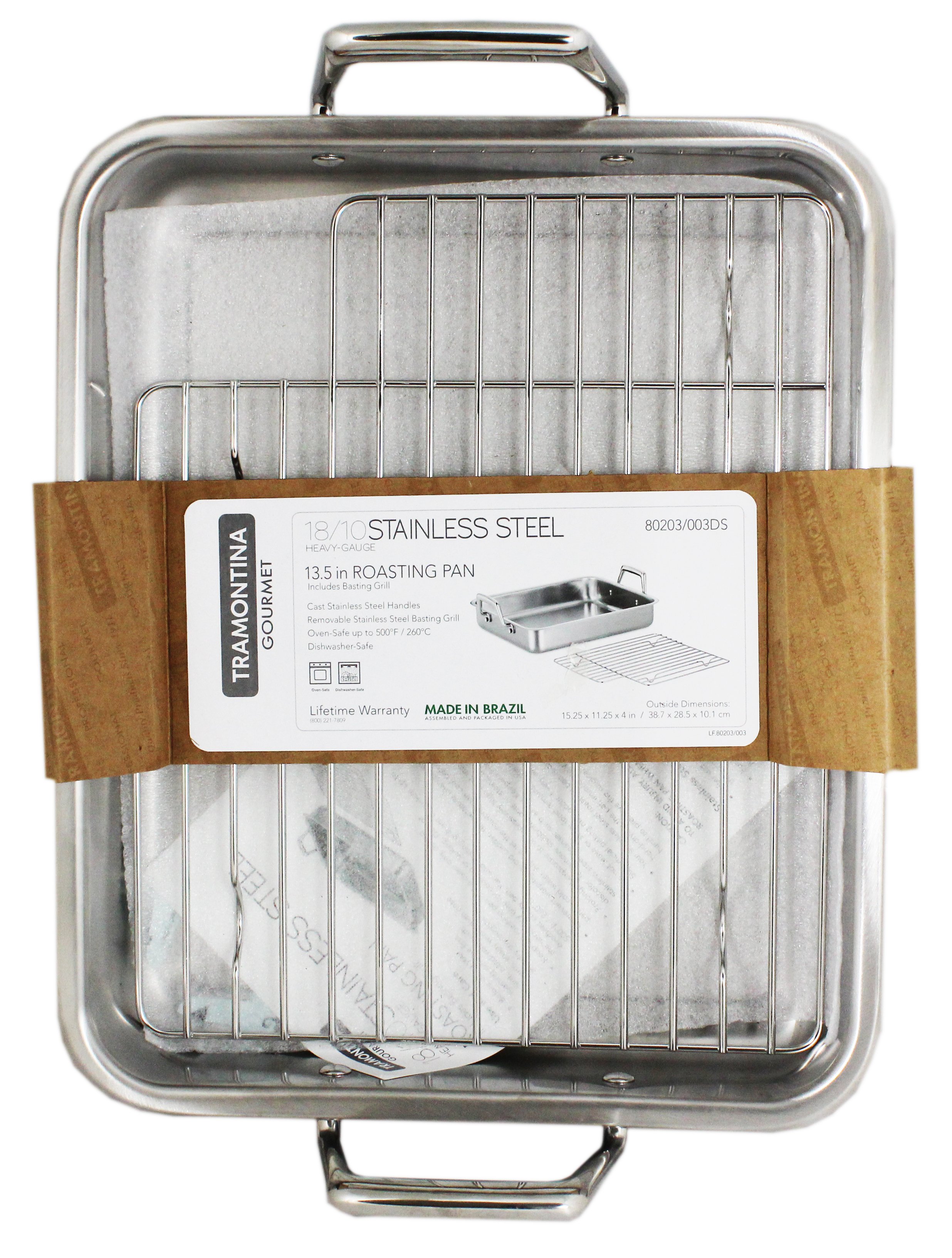 Tramontina Prima 13.5in Roasting Pan With Basting Gril - Shop Stock ...