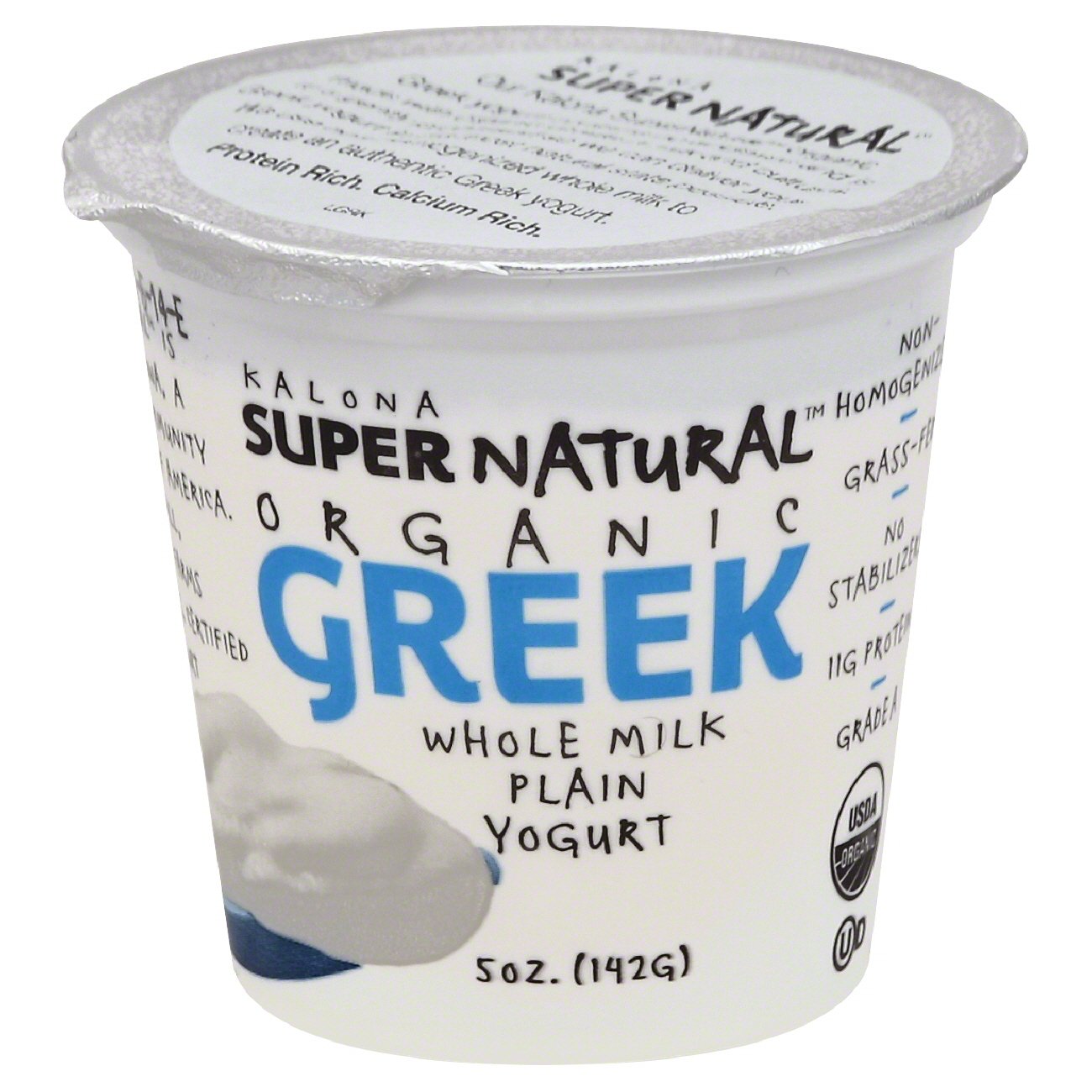 Kalona Organic Whole Milk Plain Greek Yogurt - Shop Yogurt at H-E-B