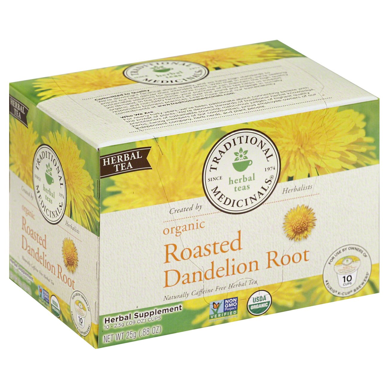 Traditional Medicinals Roasted Dandelion Root Tea Single Serve Cups ...