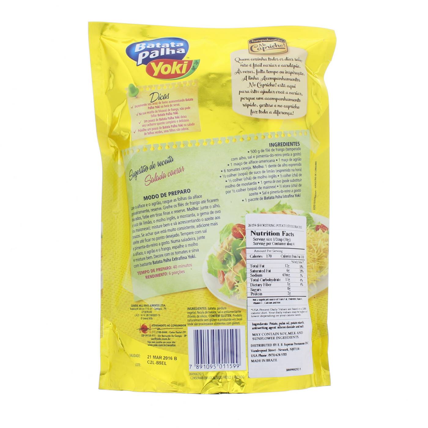 Yoki Batata Palha Shoestring Potato Sticks Snack - Shop Chips at H-E-B