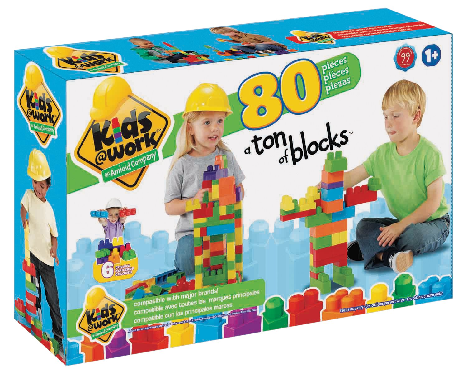 Amloid Kids @ Work 80 Piece Boxed Blocks - Shop Playsets at H-E-B