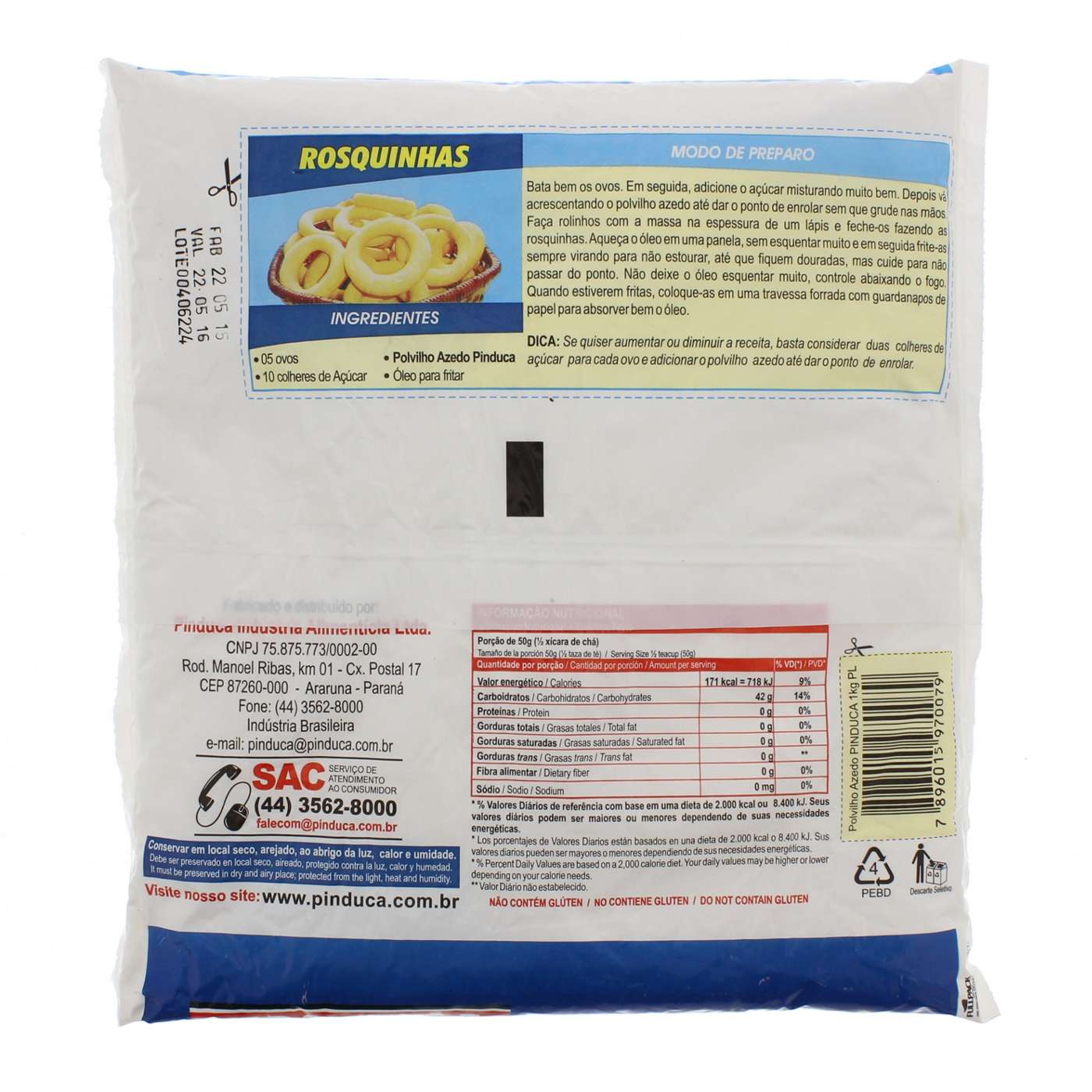 Pinduca Polvilho Mandioca Azedo - Shop Flour at H-E-B