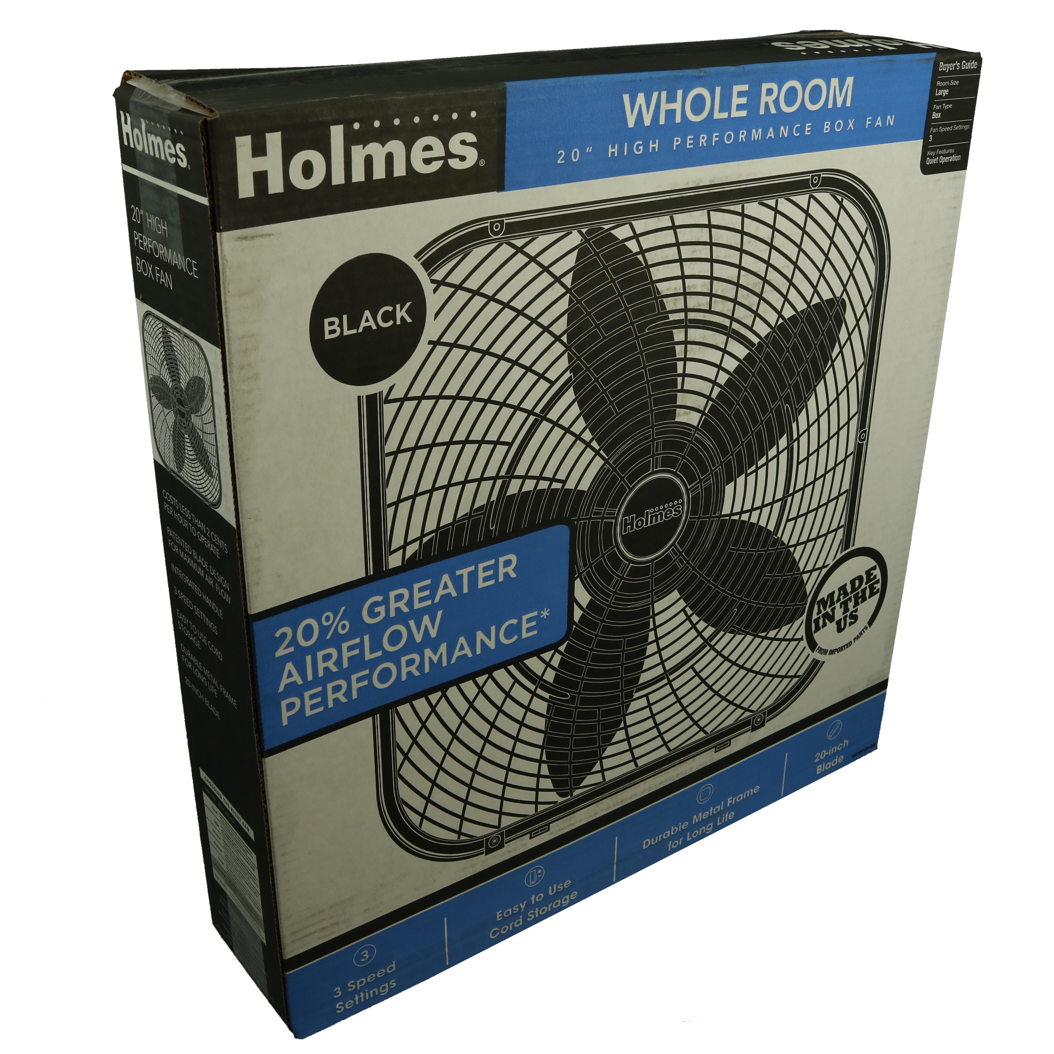 Holmes Black Box Fan - Shop Fans & air purifiers at H-E-B