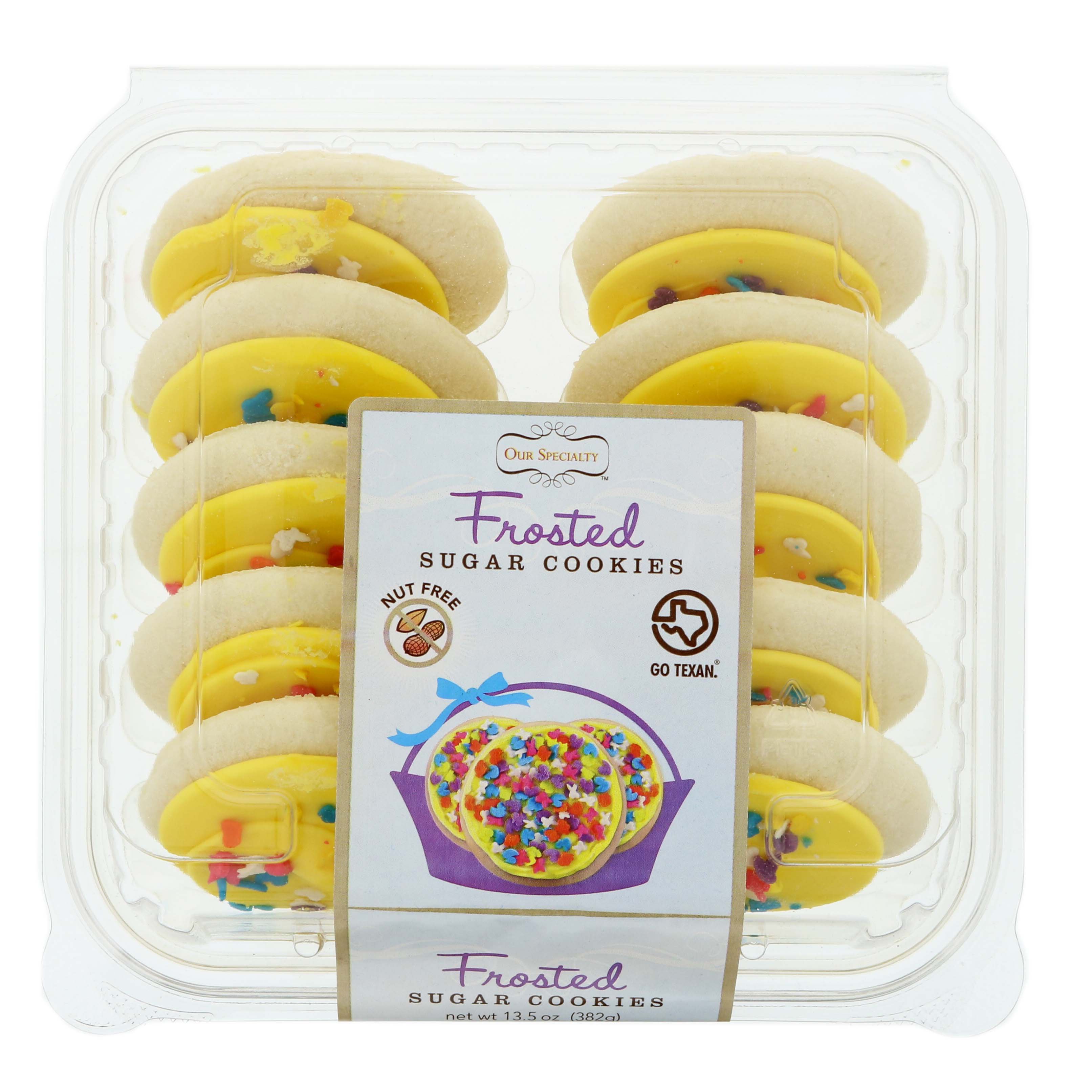 Our Specialty Yellow-Frosted Easter Sugar Cookies - Shop Cookies at H-E-B