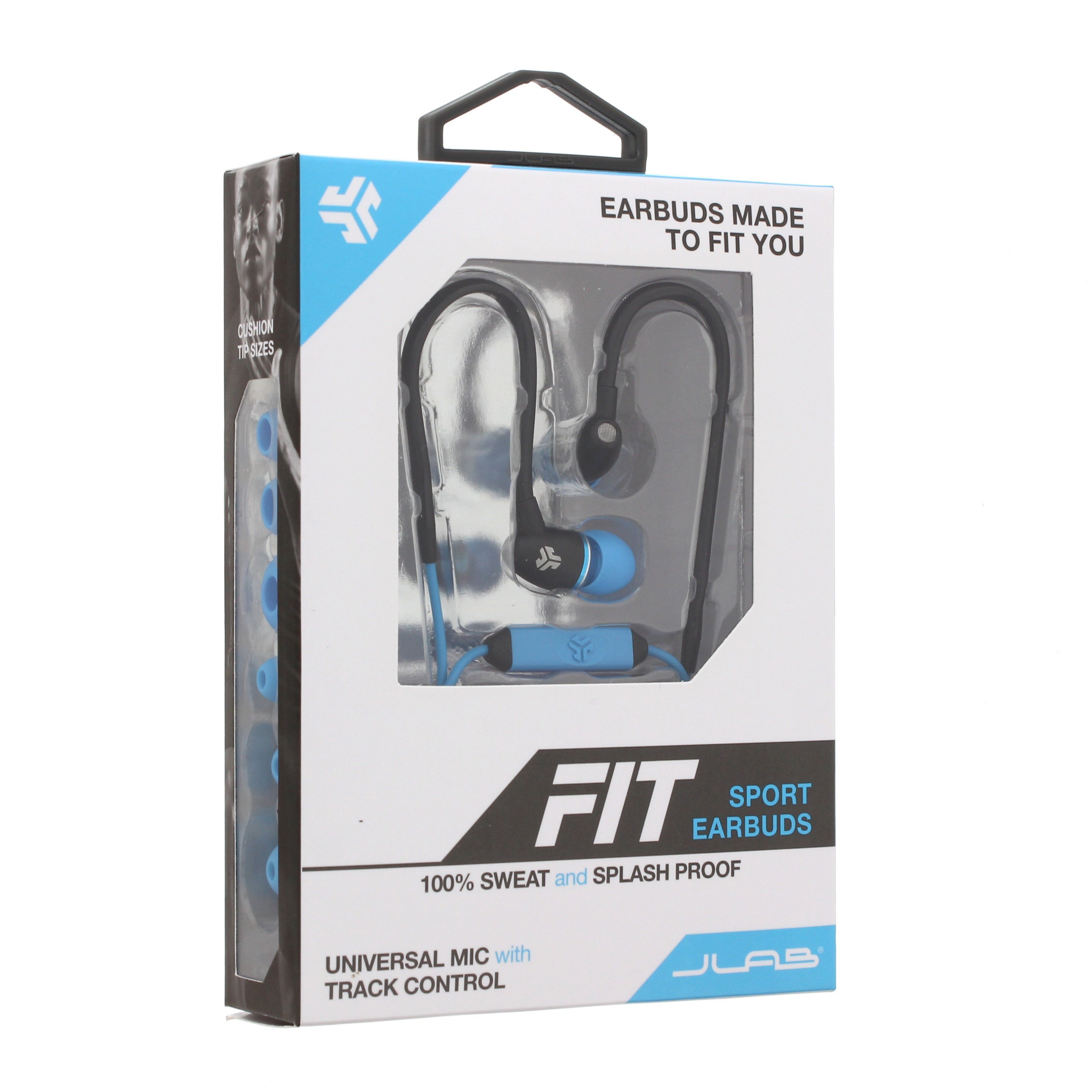 Mach Speed Jlab Black Blue Fit Sport Earbuds - Shop Headphones at H-E-B