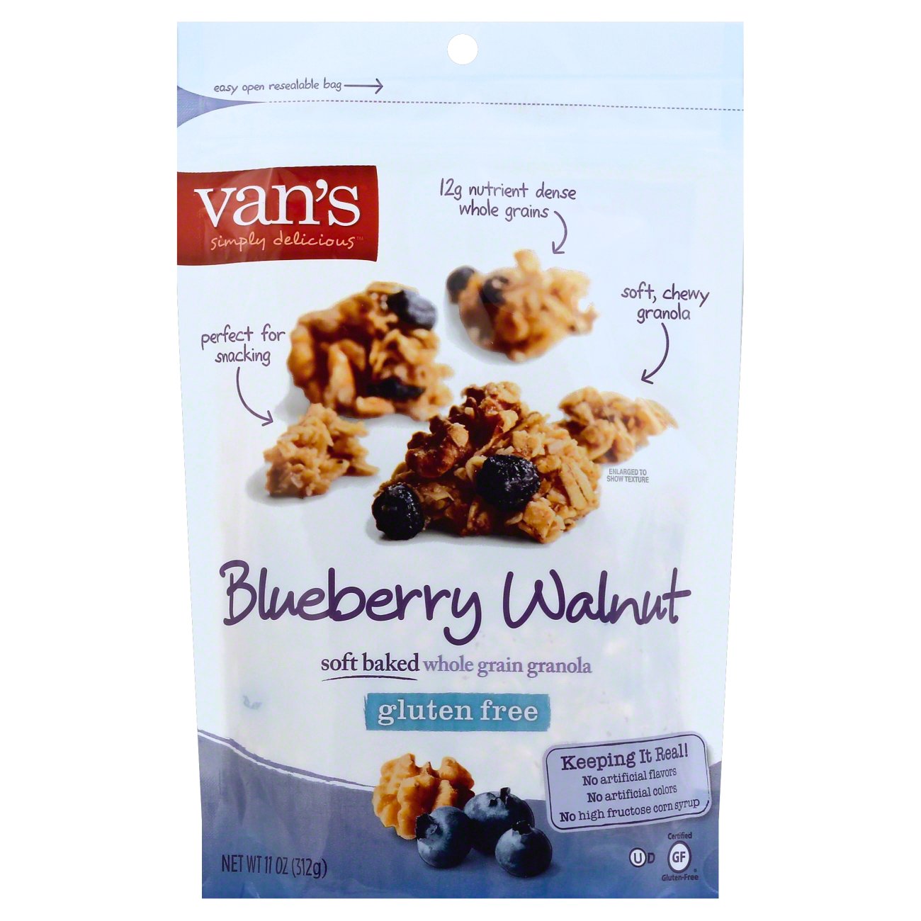 Van's Gluten Free Blueberry Walnut Granola - Shop Cereal at H-E-B