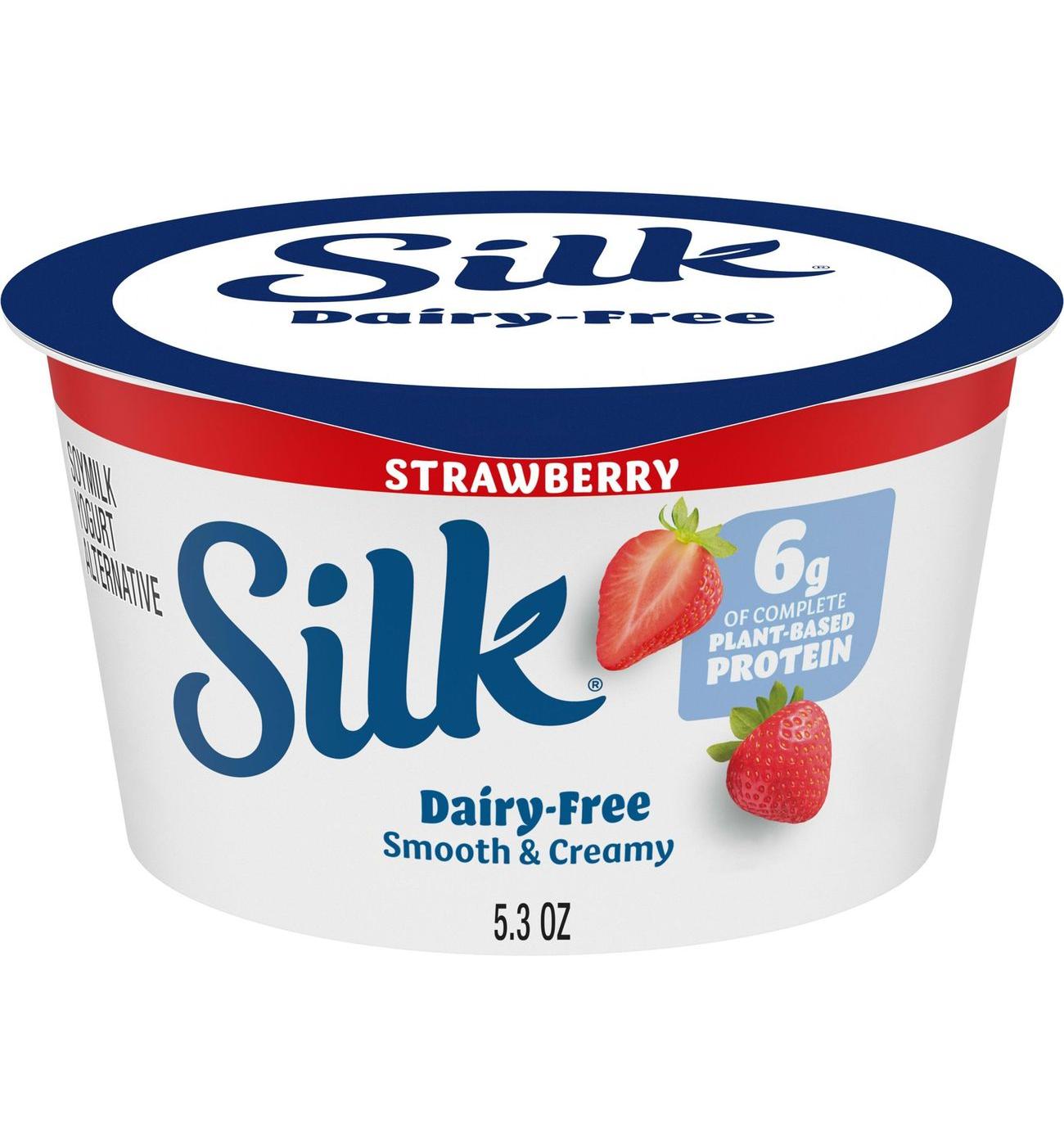 Silk Soymilk Yogurt Alternative - Strawberry - Shop Yogurt at H-E-B