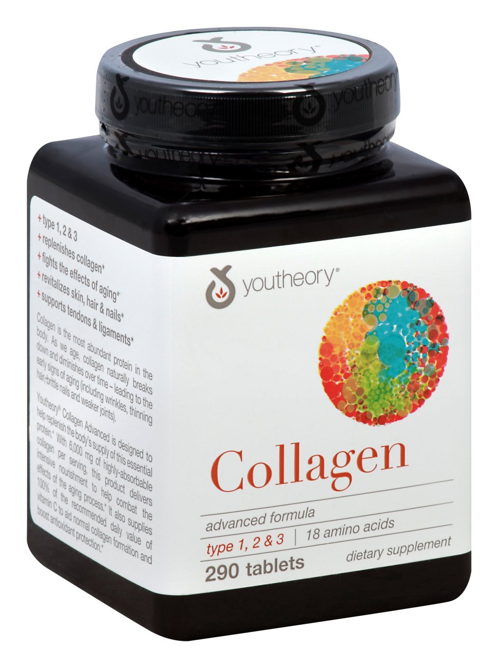 Youtheory Collagen Advanced Formula Types 1, 2 & 3 Tablets - Shop Diet ...