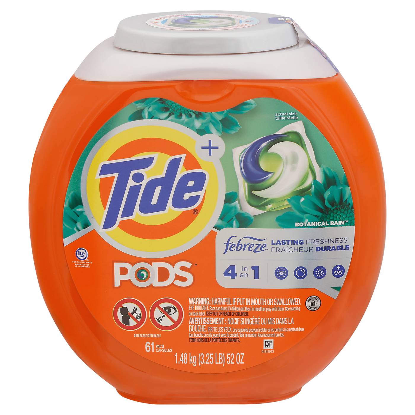 Tide PODS Botanical Rain HE Laundry Detergent Pacs - Shop Detergent at ...