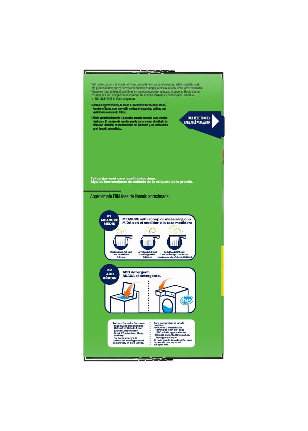 Gain Aroma Boost HE Powder Laundry Detergent, 44 Loads - Island Fresh ...