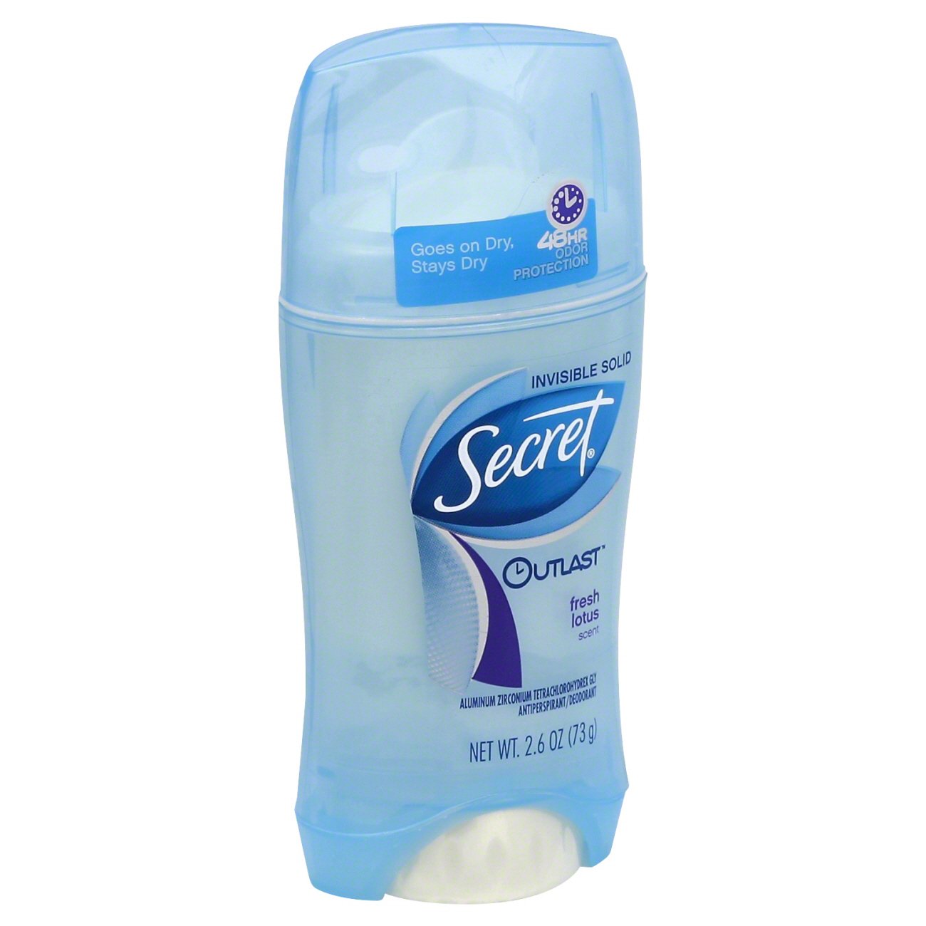 Secret Outlast Invisible Solid Deodorant, Fresh Lotus - Shop Deodorant ...
