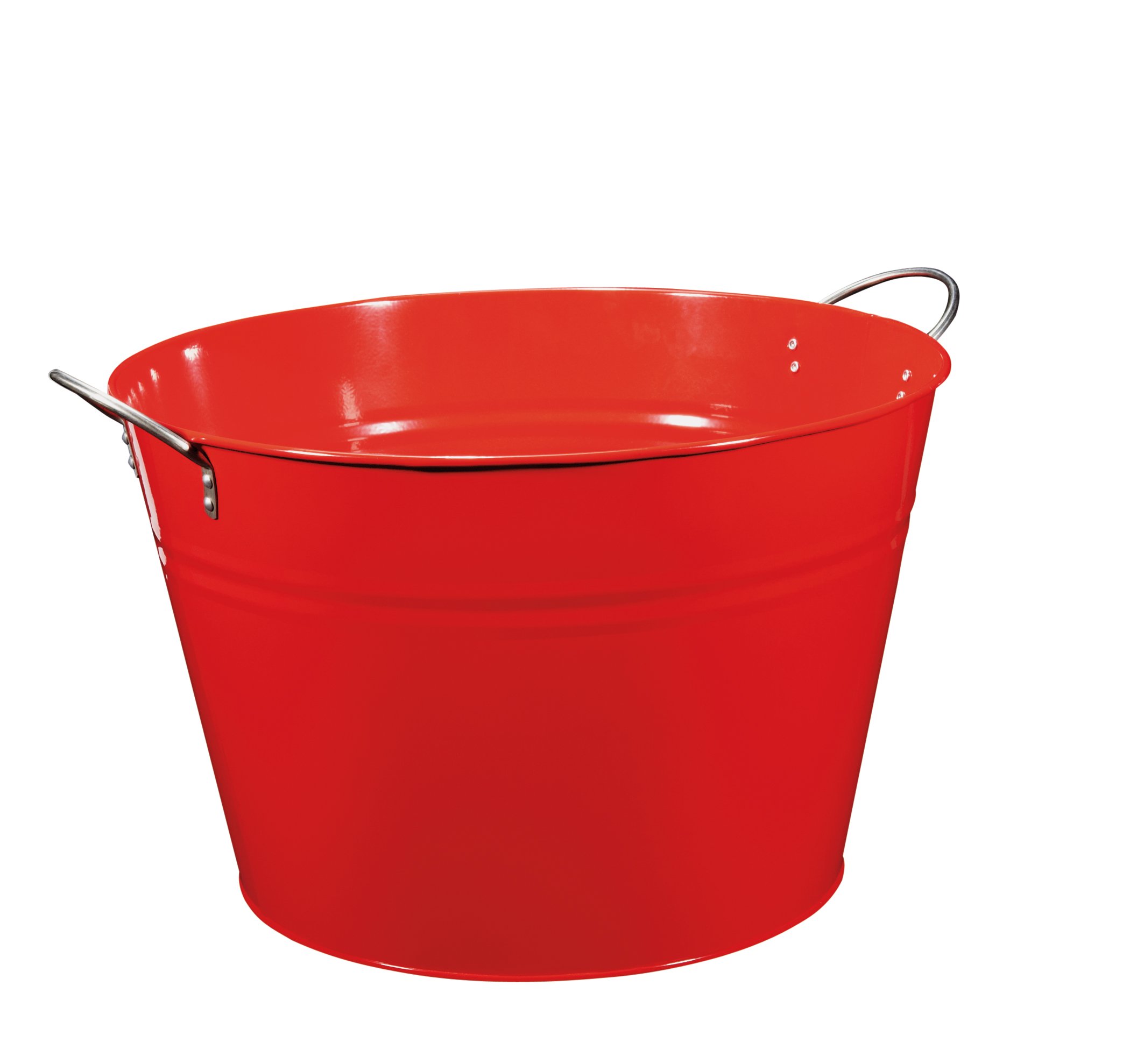 Dining Style Galvanized Party Tub 16 Inch Red - Shop Serving dishes at ...