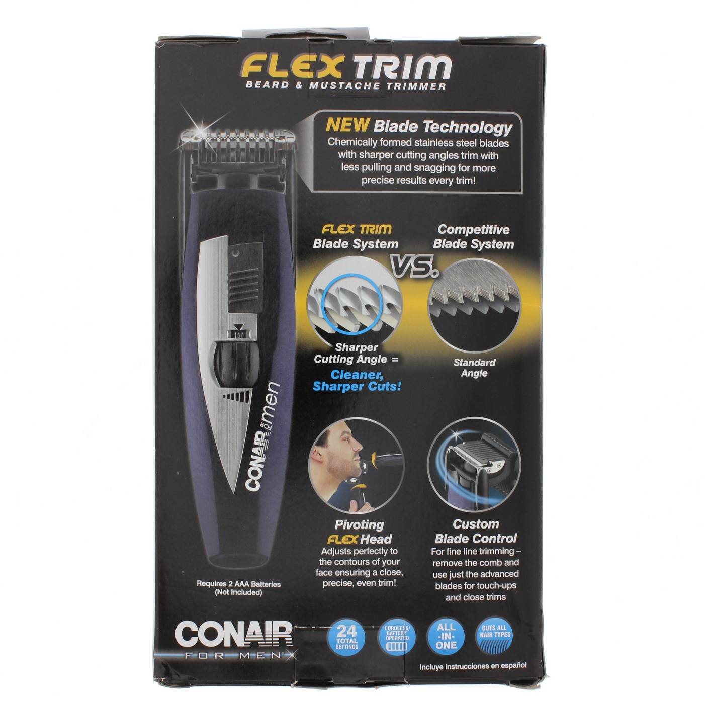 Conair Flex Trim Beard Mustache Trimmer For Men - Shop Electric Shavers ...