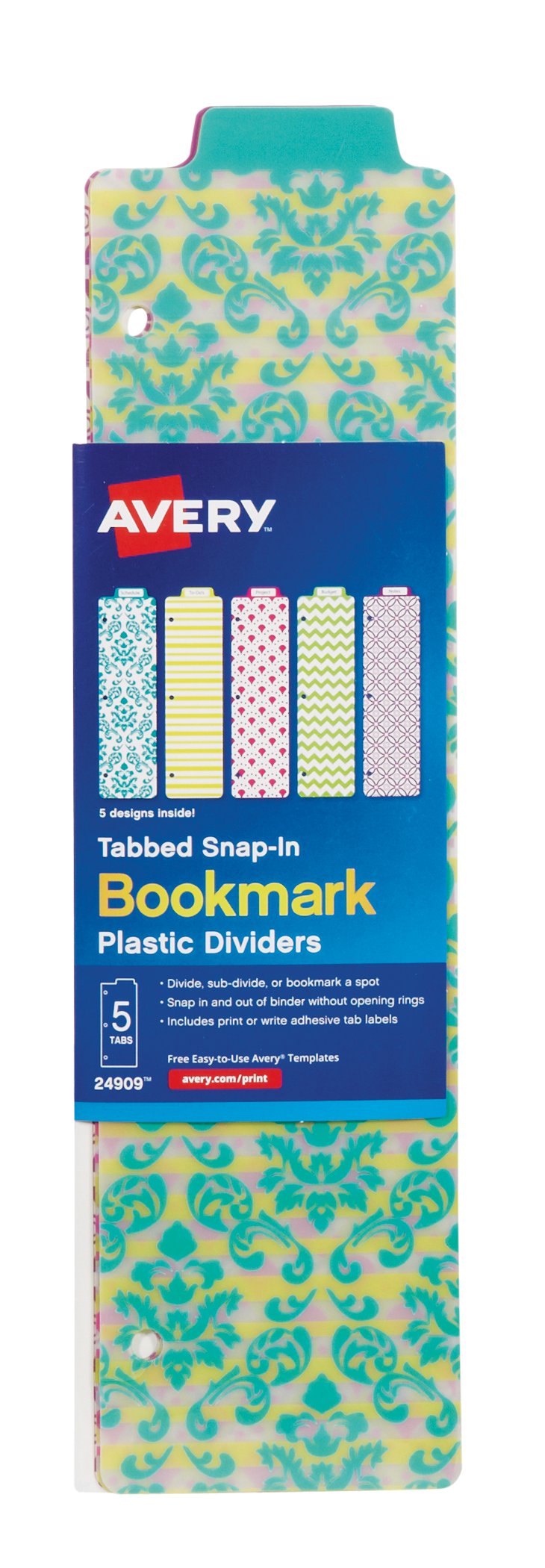 Avery Snap-In Plastic Bookmark Dividers - Shop Dividers & Labels at H-E-B