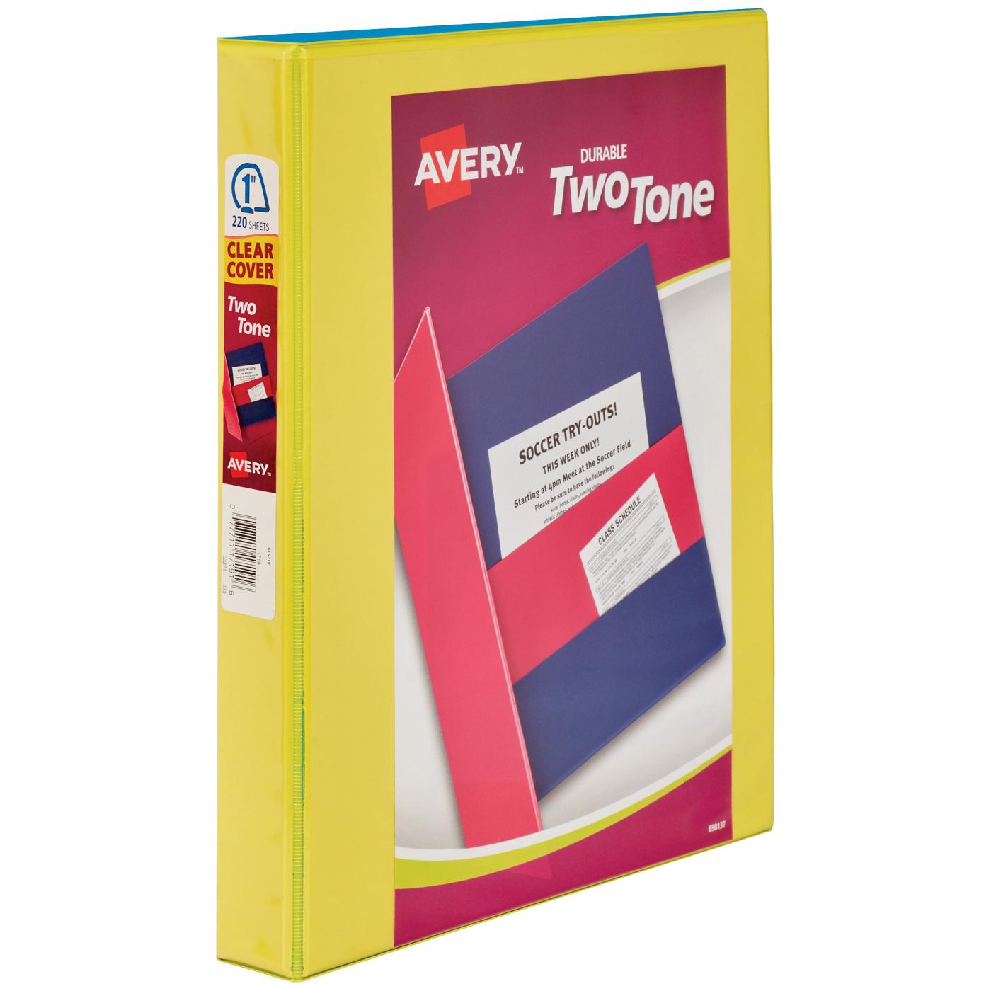 Avery Durable Binder Two Tone Assortment - Shop Binders at H-E-B