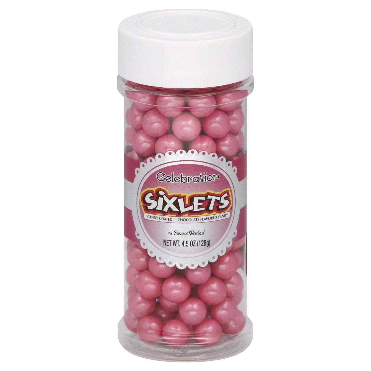 Sweetworks Celebration Sixlets Bright Pink - Shop Icing & decorations ...