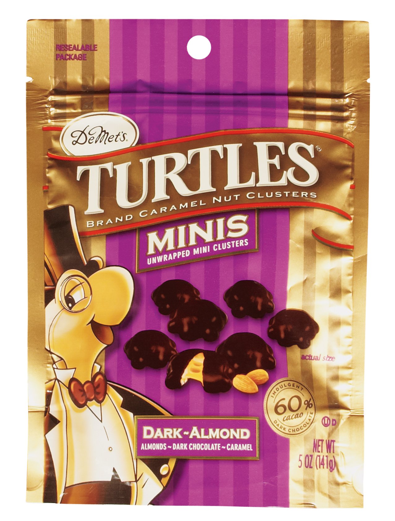 Turtles Dark Almond Minis - Shop Candy at H-E-B