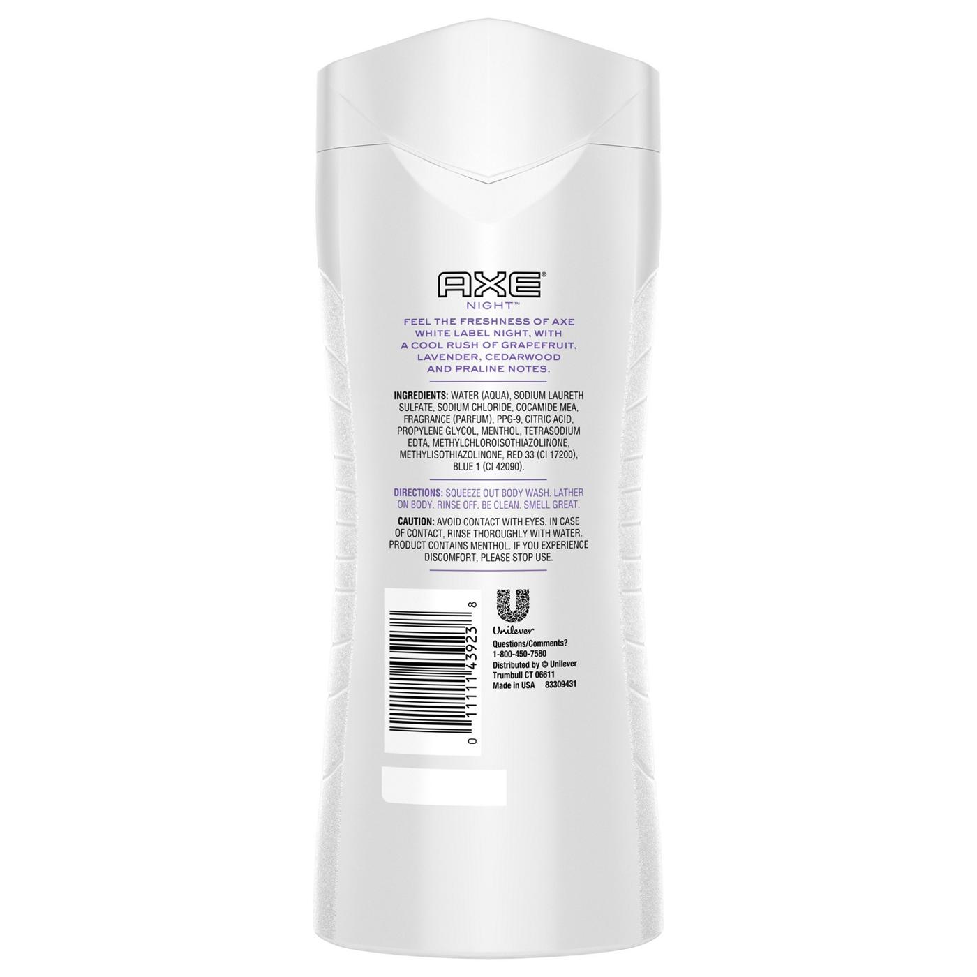 AXE White Label Night Body Wash - Vetiver & Cool Grapefruit Scent ...