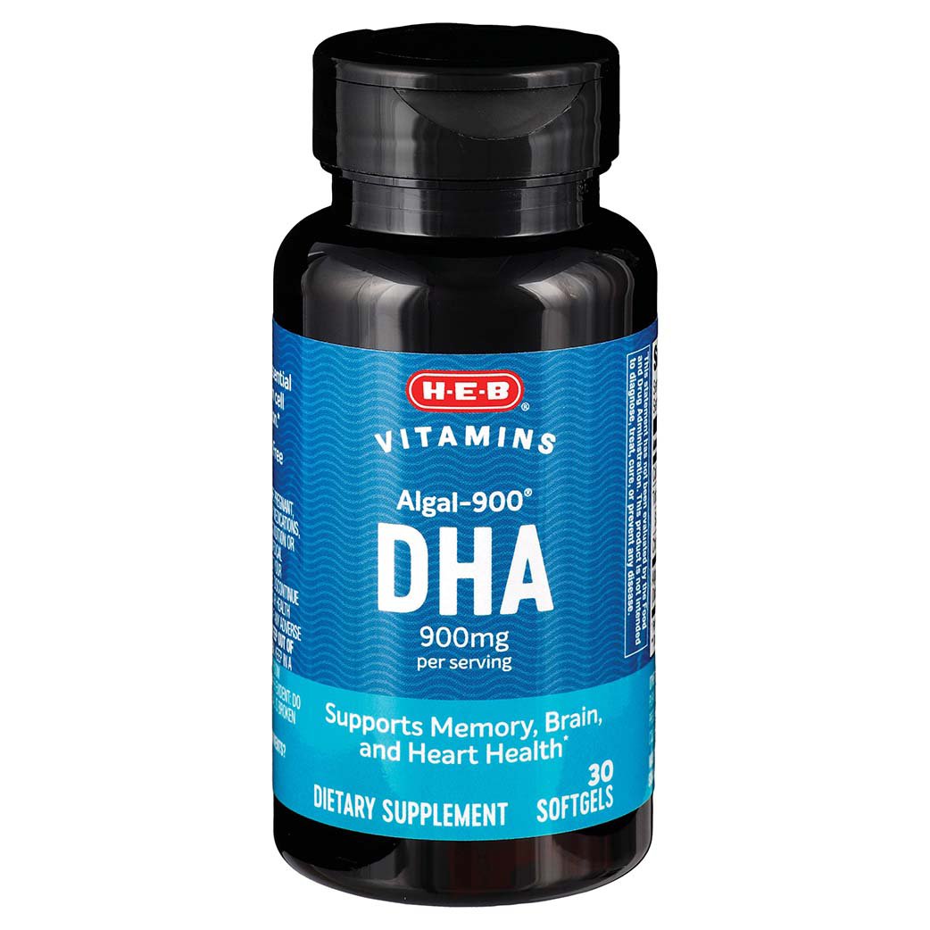 H-E-B Algal 900 DHA Memory Support Softgels 450 mg - Shop Diet ...