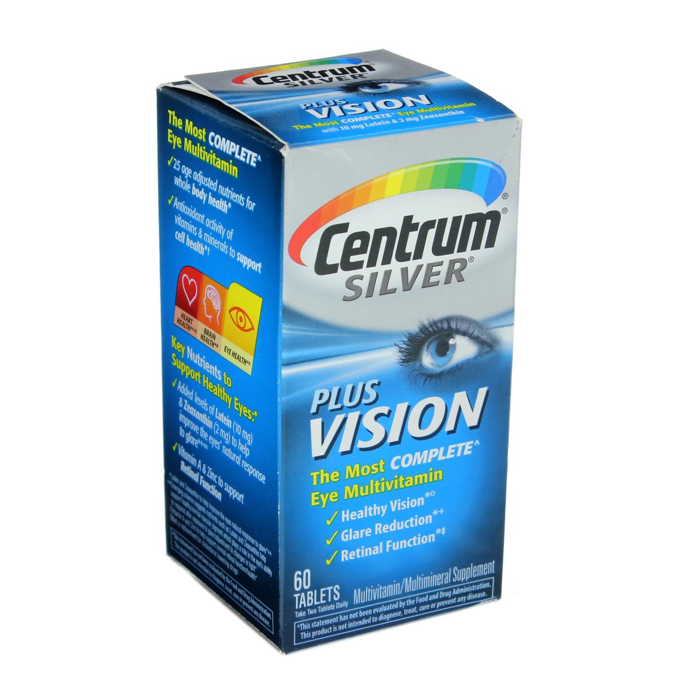 Centrum Silver Plus Vision Tablets - Shop Multivitamins at H-E-B