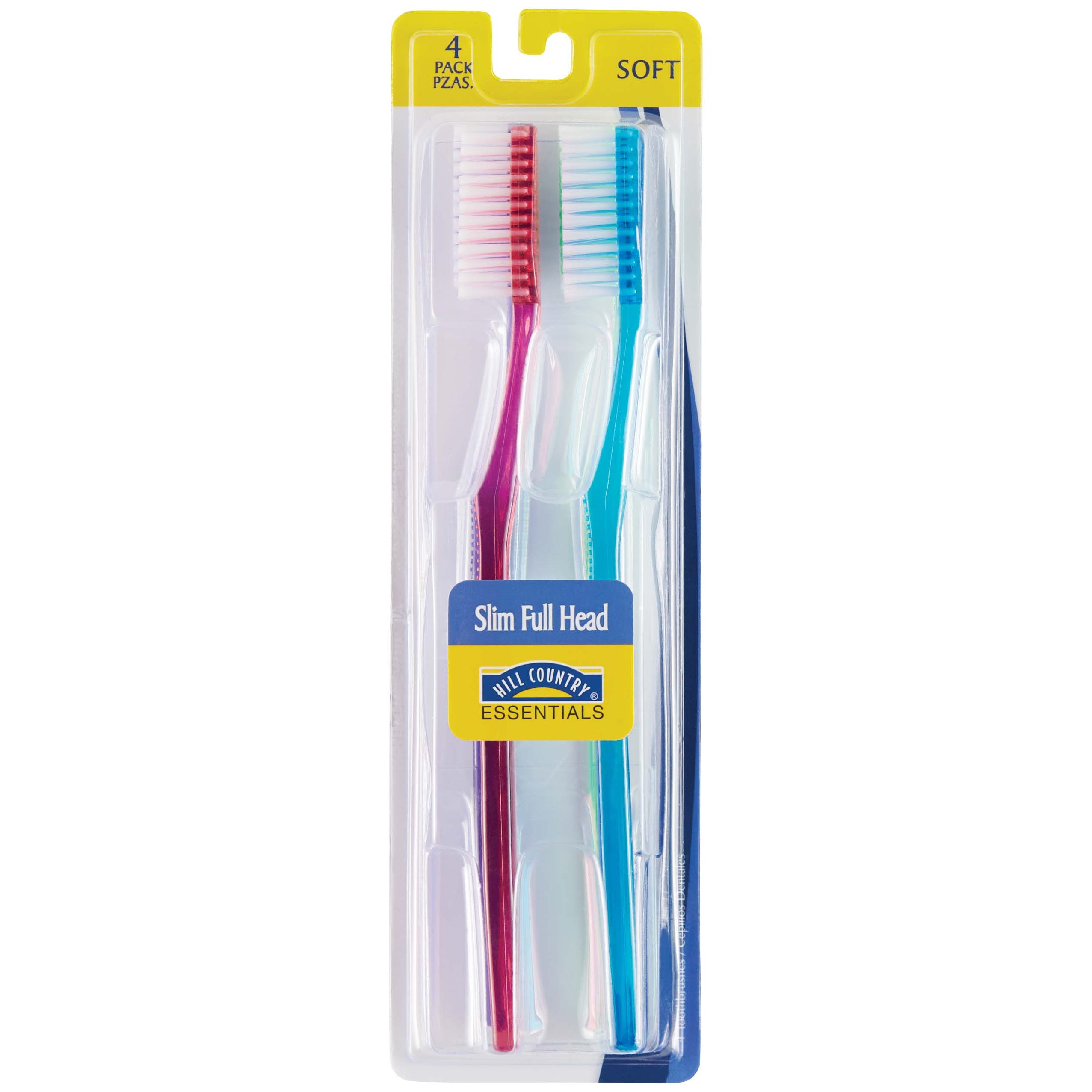 Hill Country Essentials Slim Full Head Toothbrushes - Soft - Shop ...