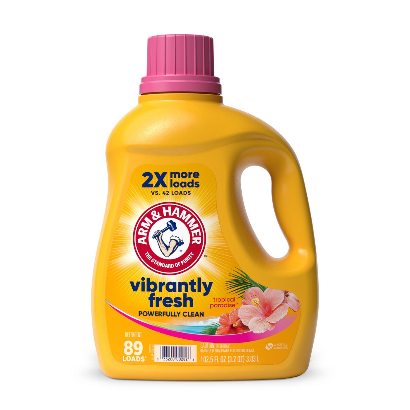 Arm & Hammer Vibrantly Fresh HE Liquid Laundry Detergent, 89 Loads ...