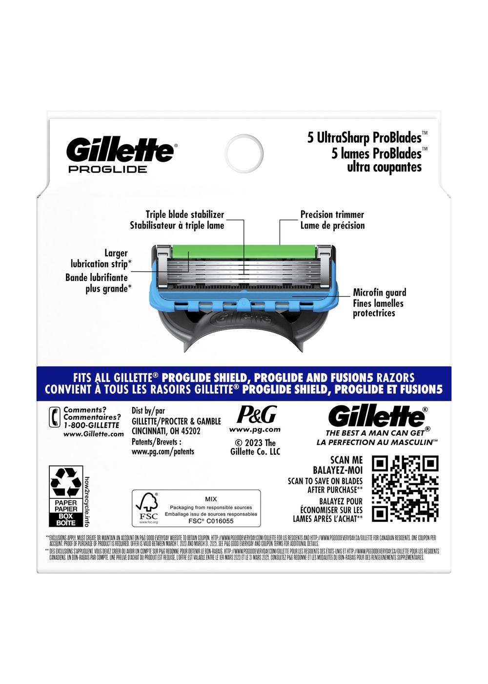 Gillette ProGlide Razor Blade Refills - Shop Razors & blades at H-E-B