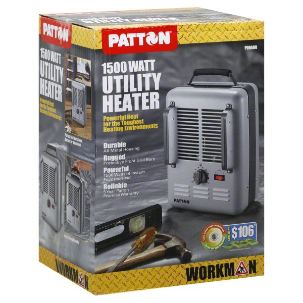 Patton 1500 Watt Utility Heater - Shop Patton 1500 Watt Utility Heater ...