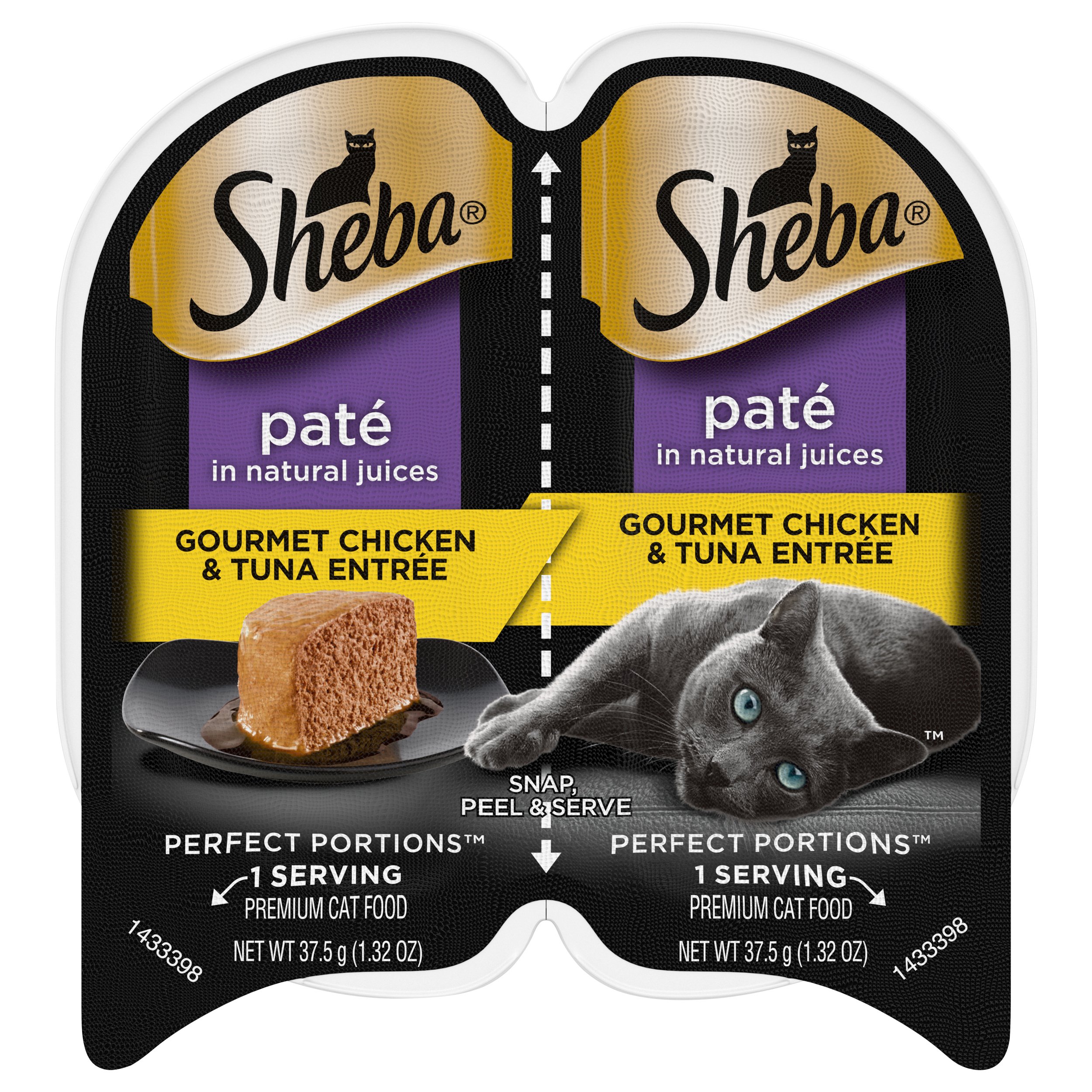 Sheba Perfect Portions Chicken & Tuna Entree Wet Cat Food - Shop Food ...