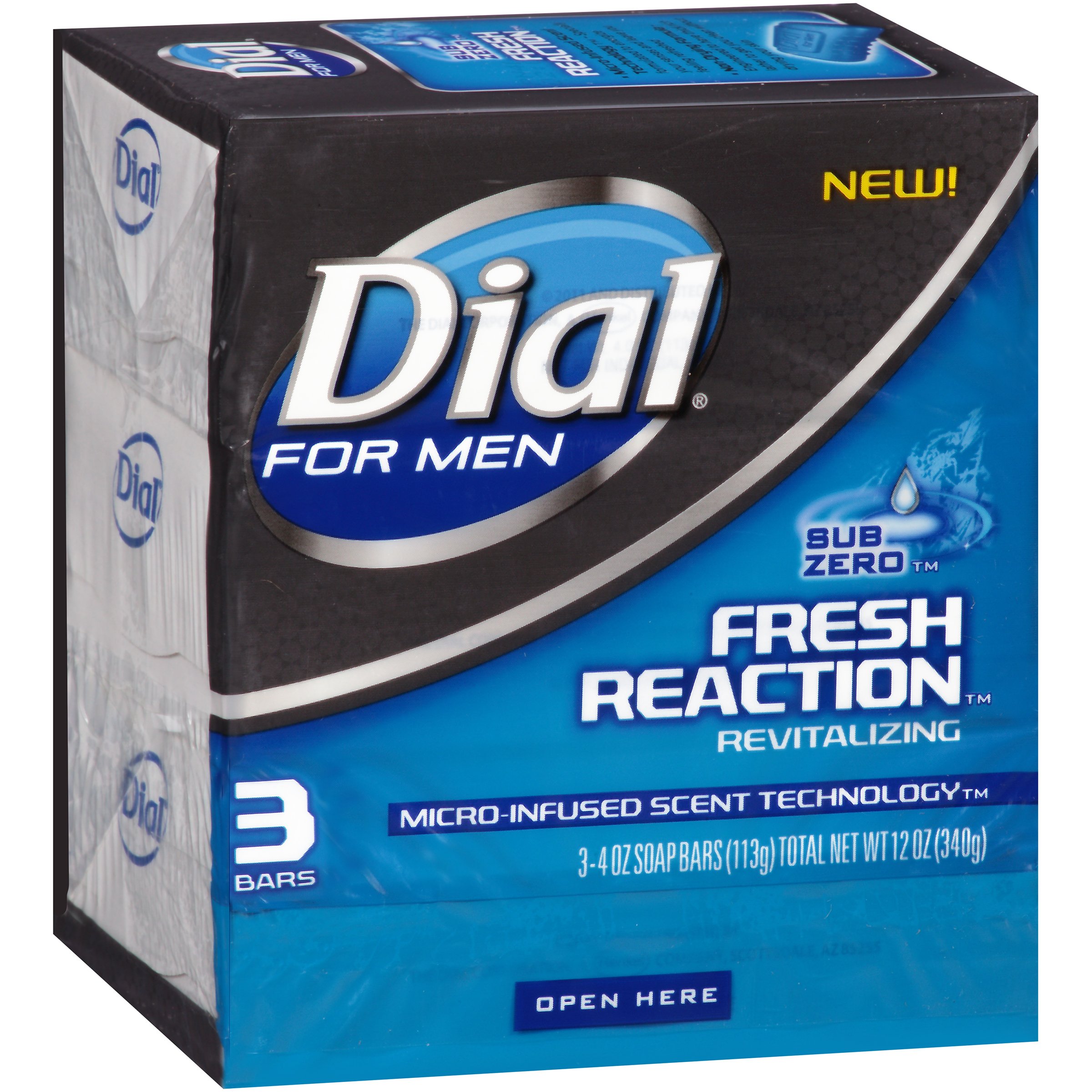 Dial Sub Zero Fresh Reaction Men's Bar Soap - Shop Hand & bar soap at H-E-B