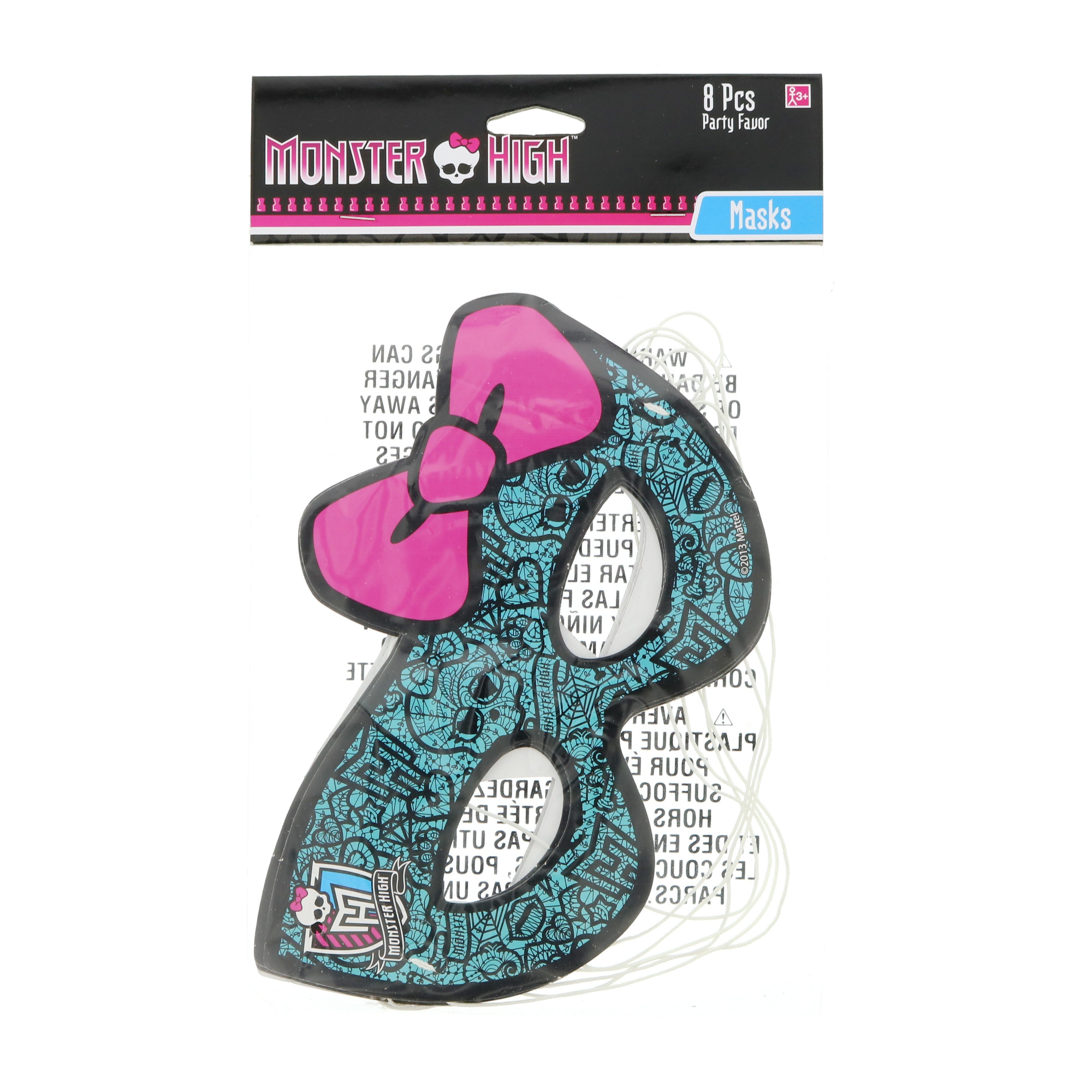 Monster High Mask, 8 Pieces - Shop Monster High Mask, 8 Pieces - Shop ...