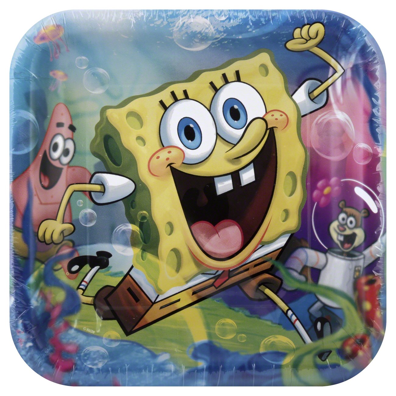 DesignWare Spongebob Epic Square Plate - Shop Disposable Kitchenware at ...