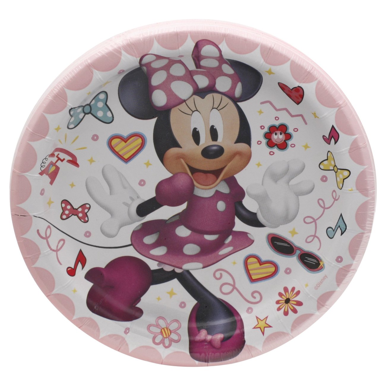 American Greetings Minnie Mouse Square Plate, 7 in - Shop Plates ...