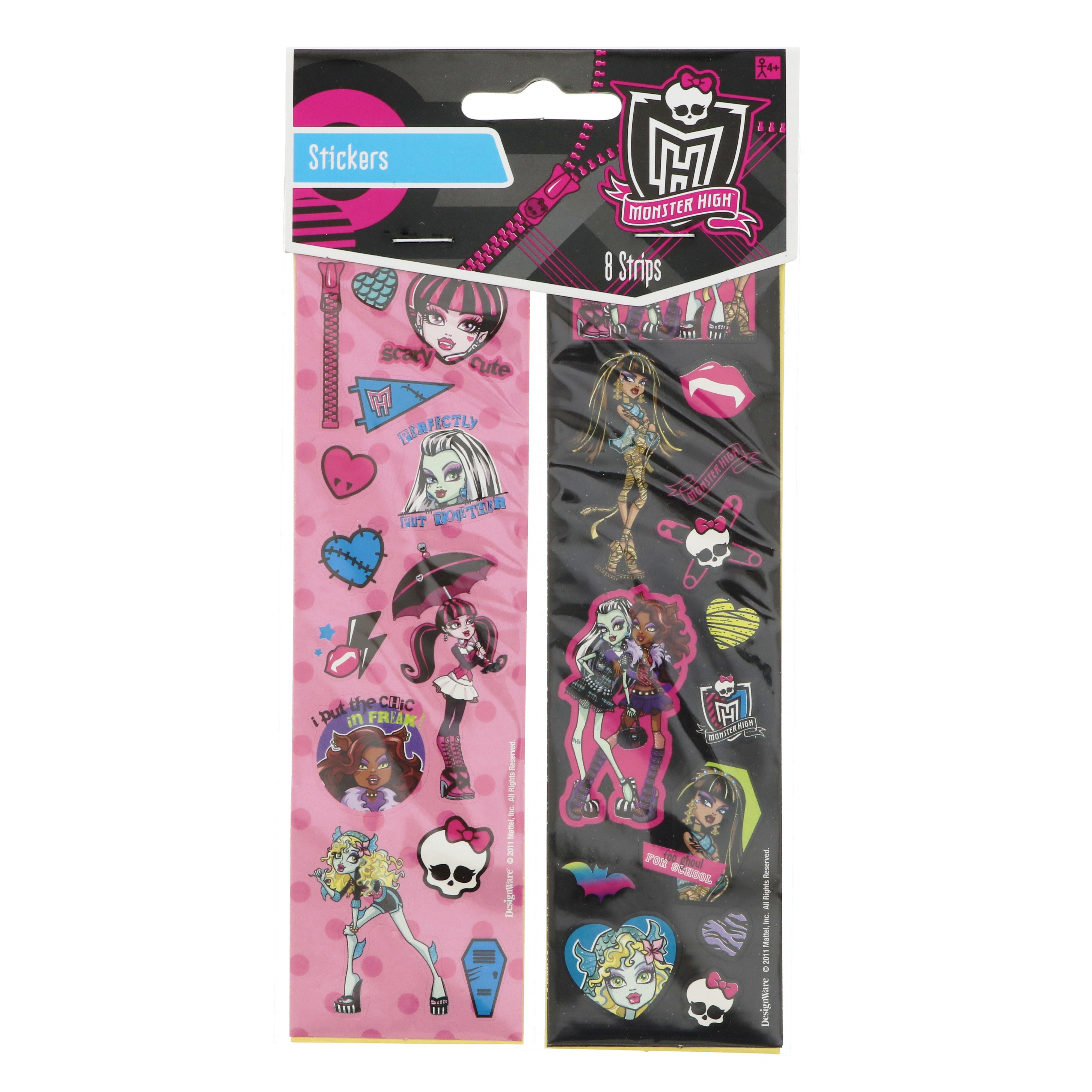 Monster High Sticker, 8 Strips - Shop School & Office Supplies at H-E-B