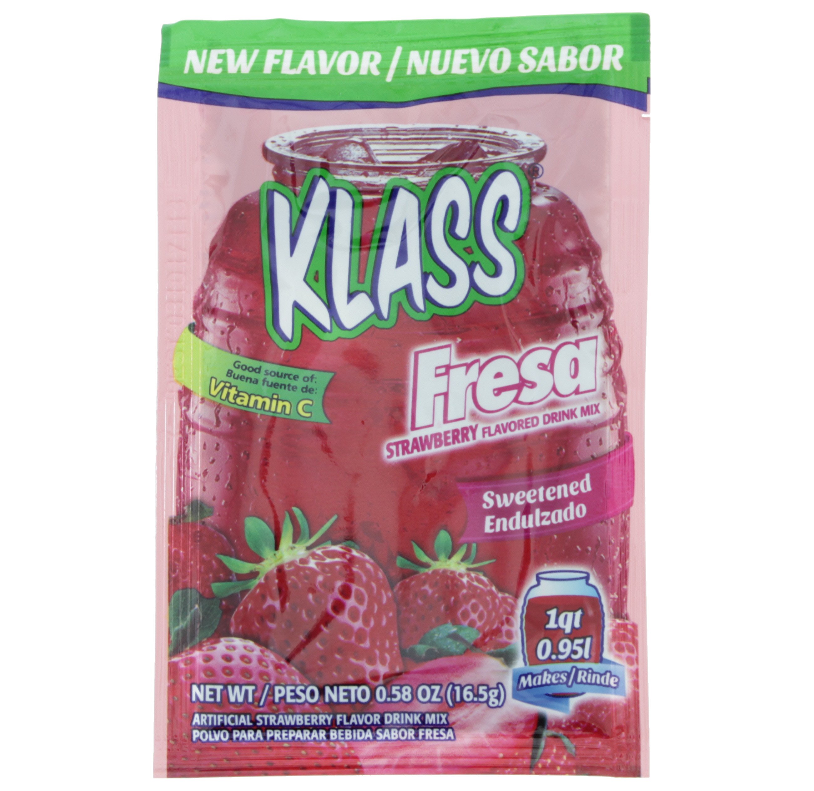 Klass Strawberry Fresa Sweetened Drink Mix - Shop Mixes & Flavor ...