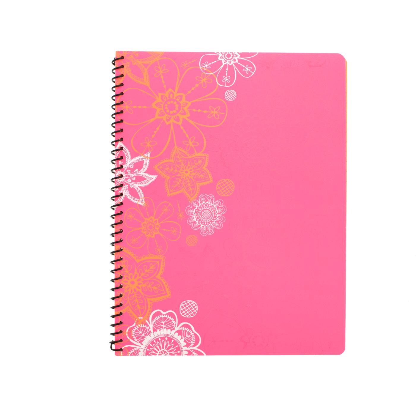 Top Flight Neon Fashion Wide Rule One Subject Notebook, Colors ...
