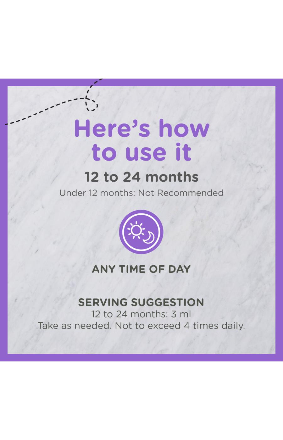 Zarbee's Baby Cough Syrup+Immune with Honey - Natural Grape Flavor ...