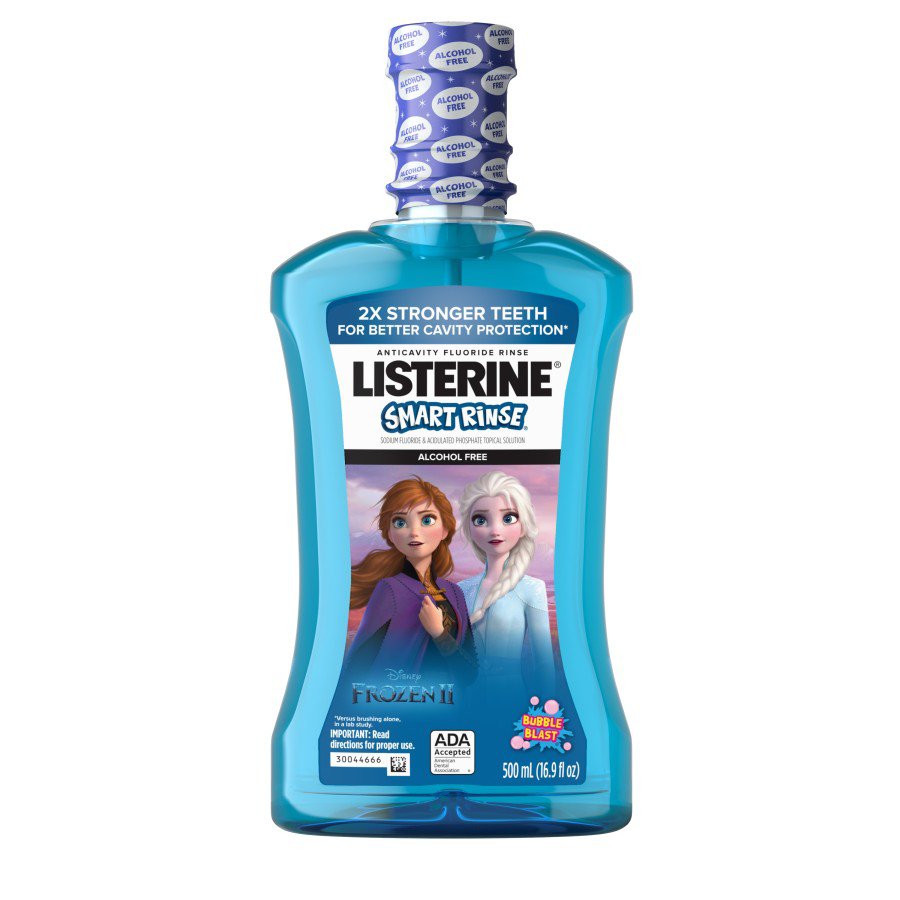 Listerine Smart Rinse, Frozen Bubble Blast - Shop Mouthwash at H-E-B