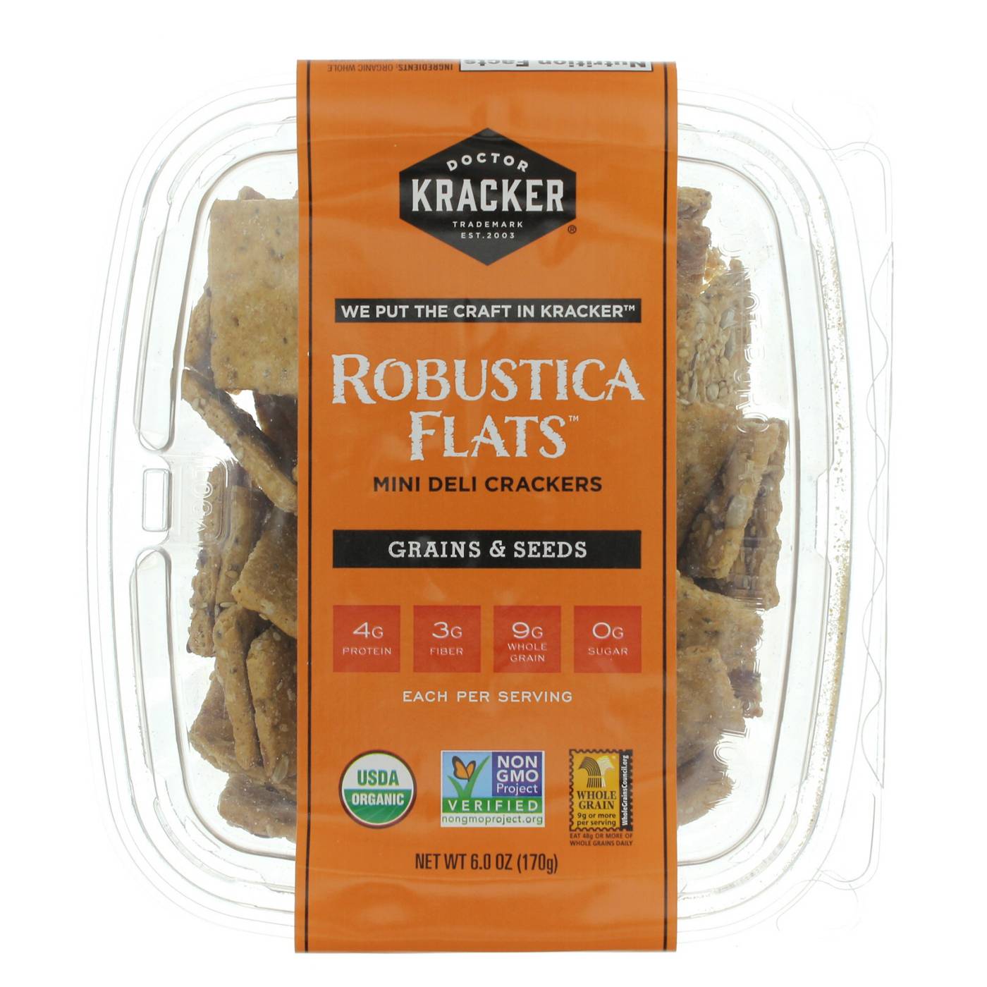 Doctor Kracker Grains & Seeds Robustica Flats - Shop Crackers ...