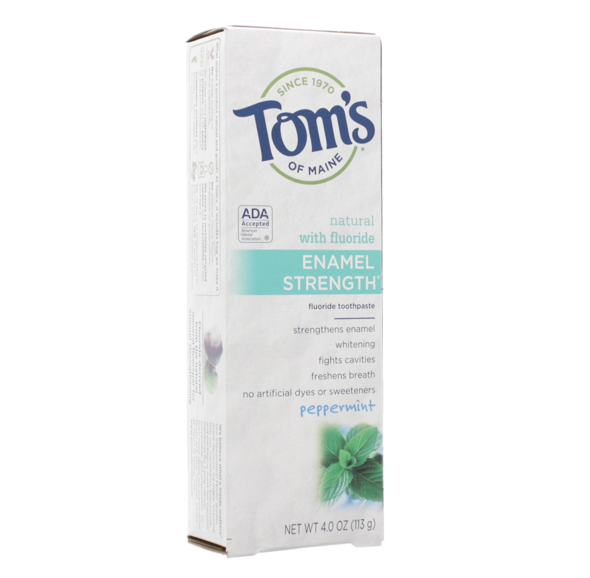 Tom's of Maine Enamel Strength Toothpaste, Peppermint - Shop Toothpaste ...