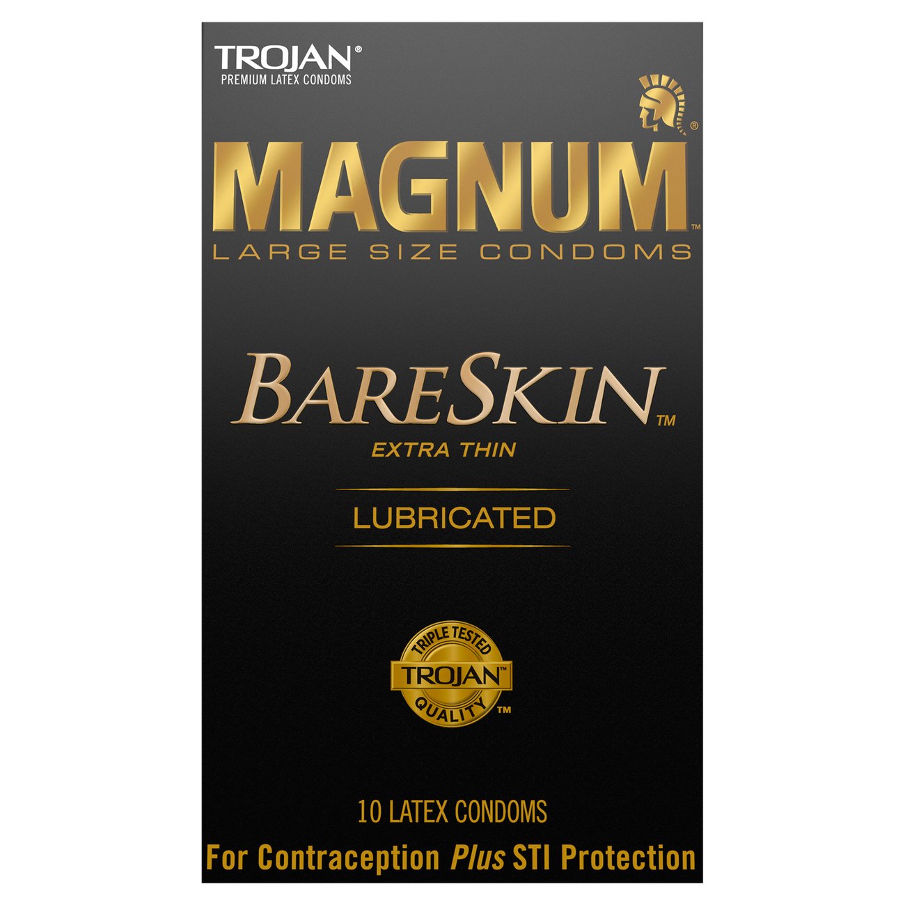 Trojan MAGNUM BARESKIN Lubricated Condoms - Shop Condoms ...
